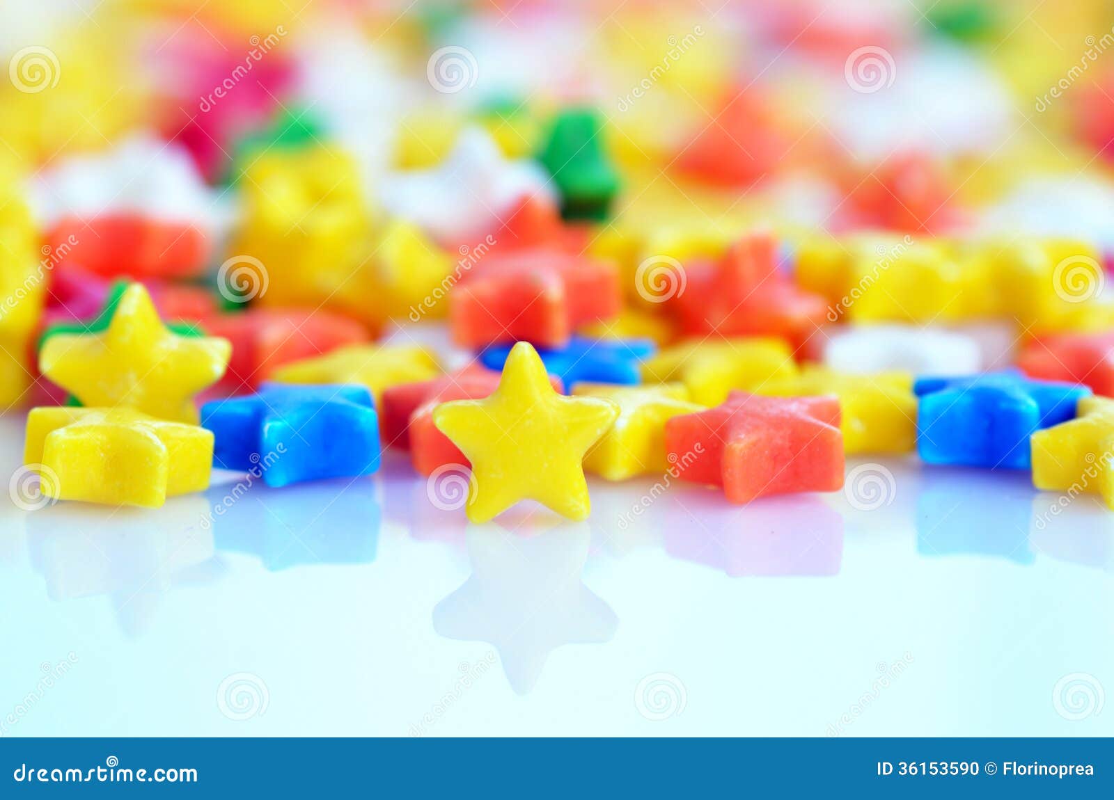 Multicolored Stars Candy Stock Photo - Image: 36153590