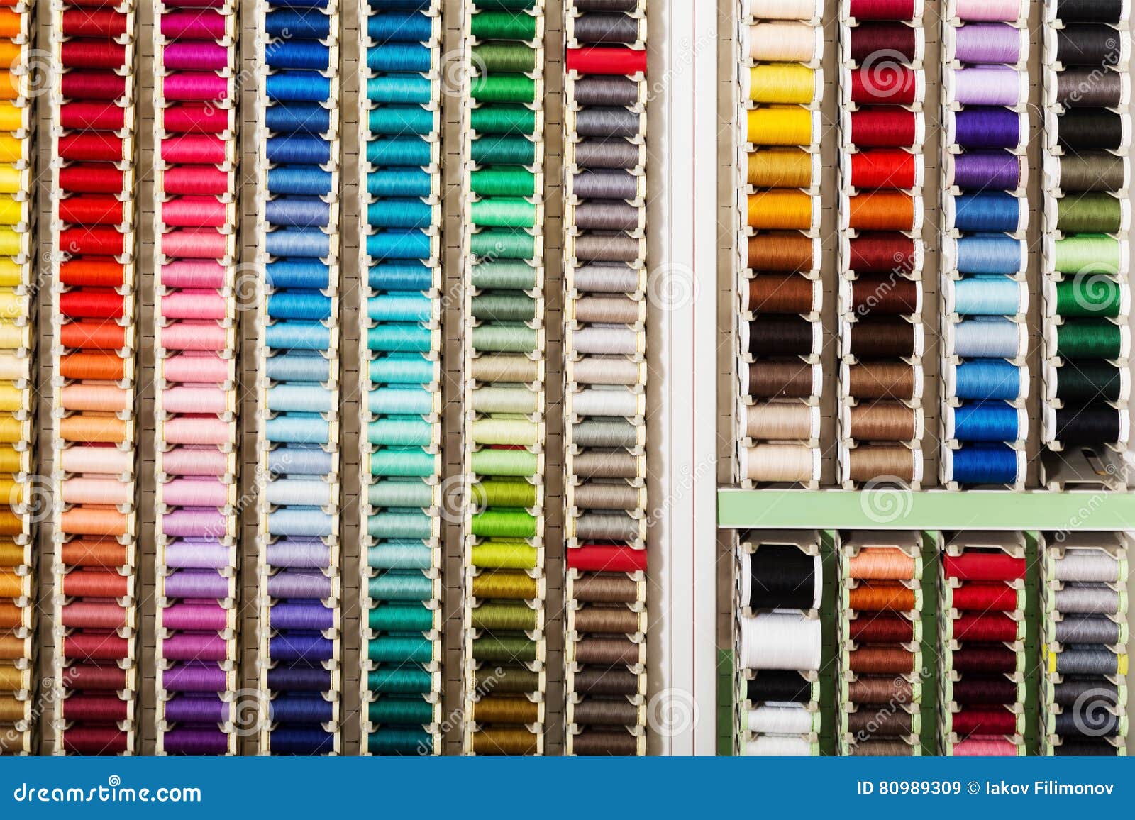 Multicolored Stitching Threads Stock Image - Image of sewing ...