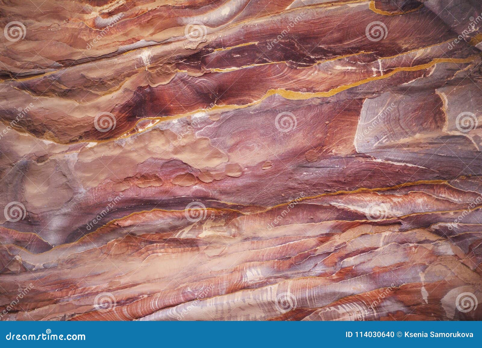 Multicolored Stone Texture. Petra. Jordan Nature Stock Photo - Image of ...