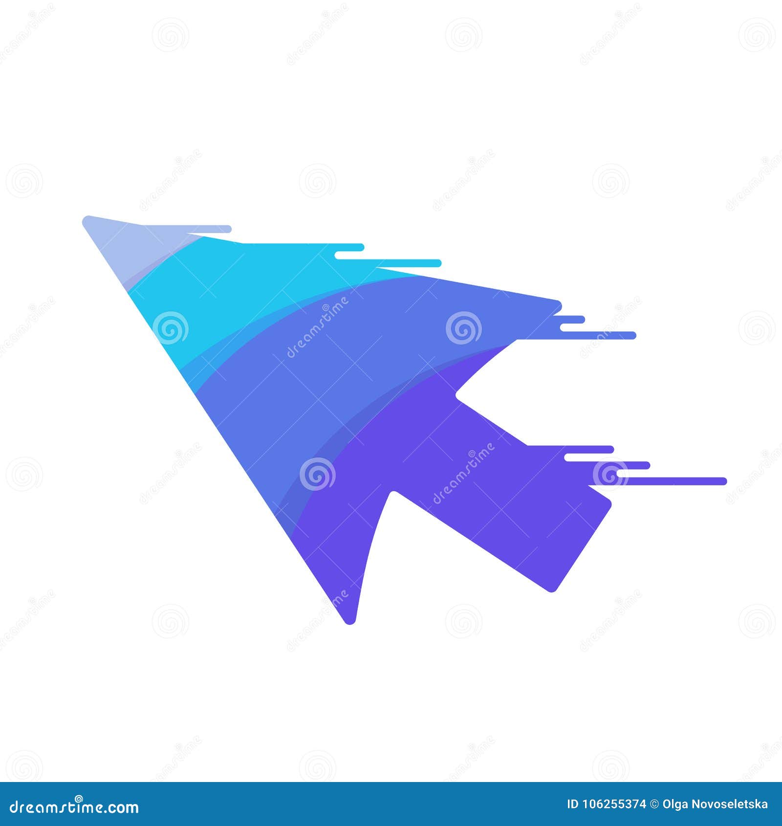 Cursor color icon stock vector. Illustration of choice - 106255374