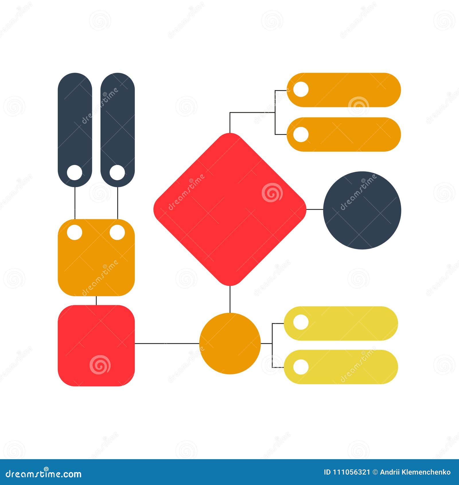 Multicolored Structural Schemes, Diagrams, Web Designs. Business ...