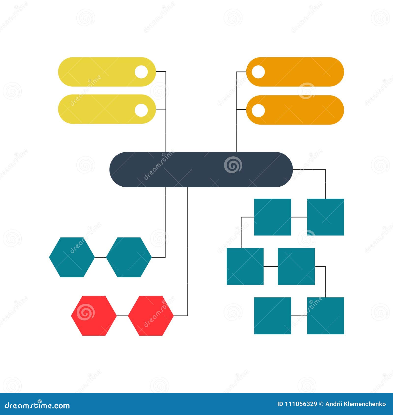 Multicolored Structural Schemes, Diagrams, Web Designs. Business ...