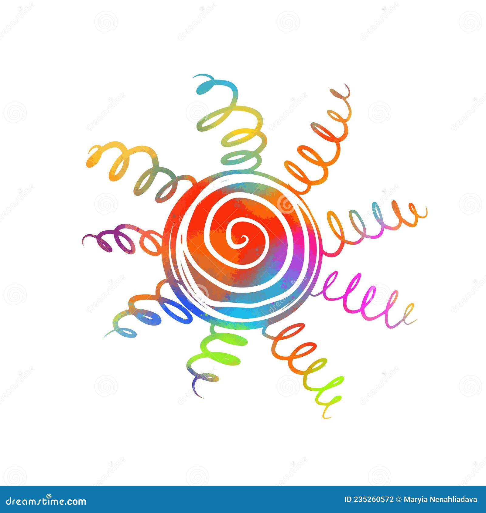 Multicolored Sun Object. Vector Illustration Stock Vector ...