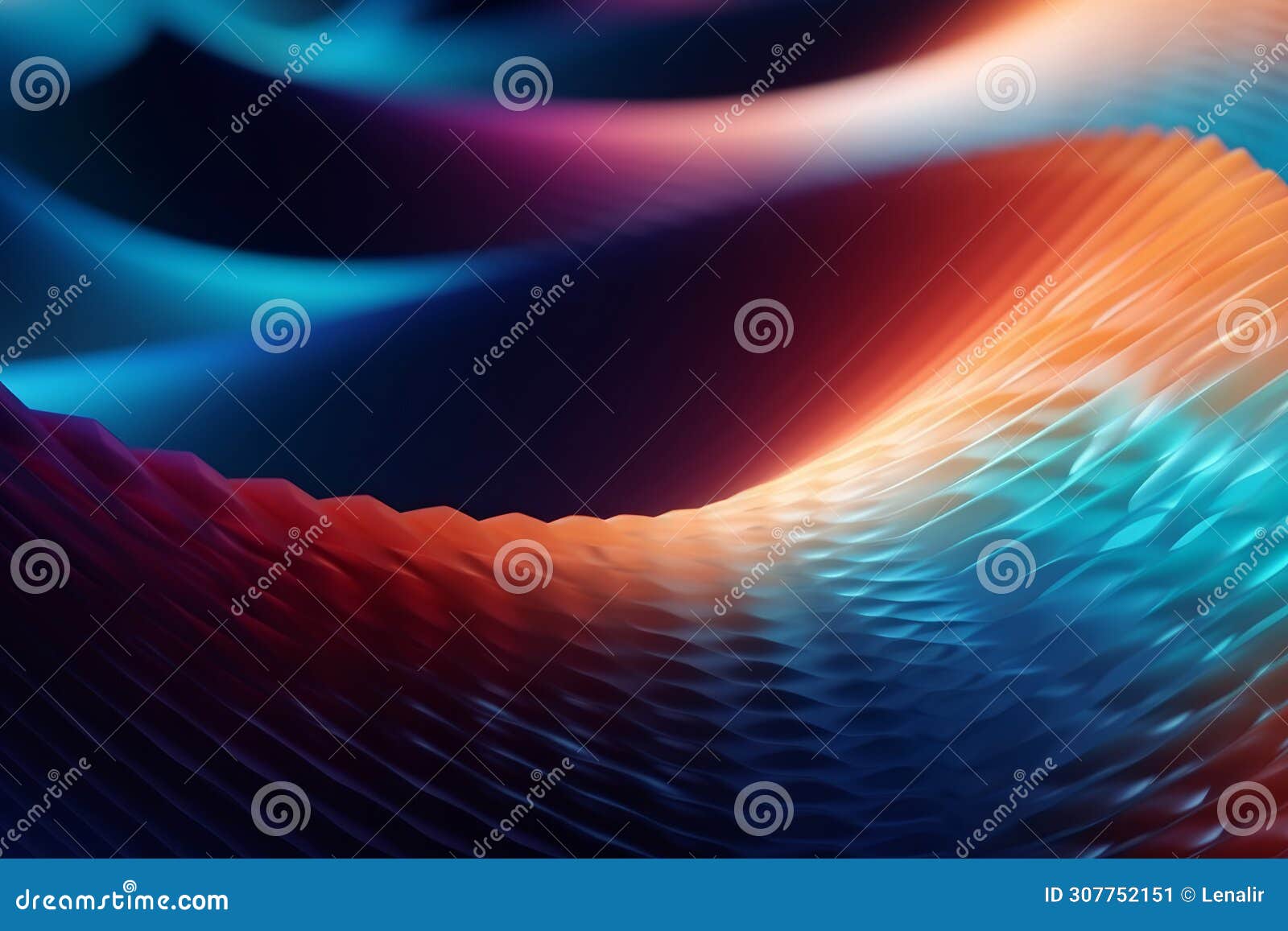 Multicolored Surface of Compound Cellular Wave Polymer Stock ...