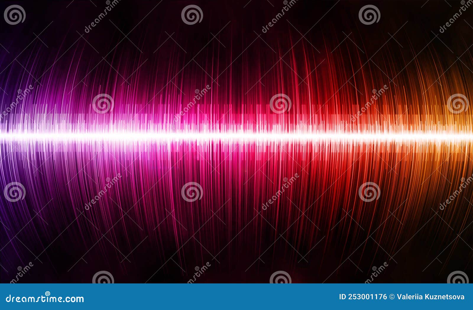 Multicolored Sweeping Sound Wave Illustration Stock Illustration ...