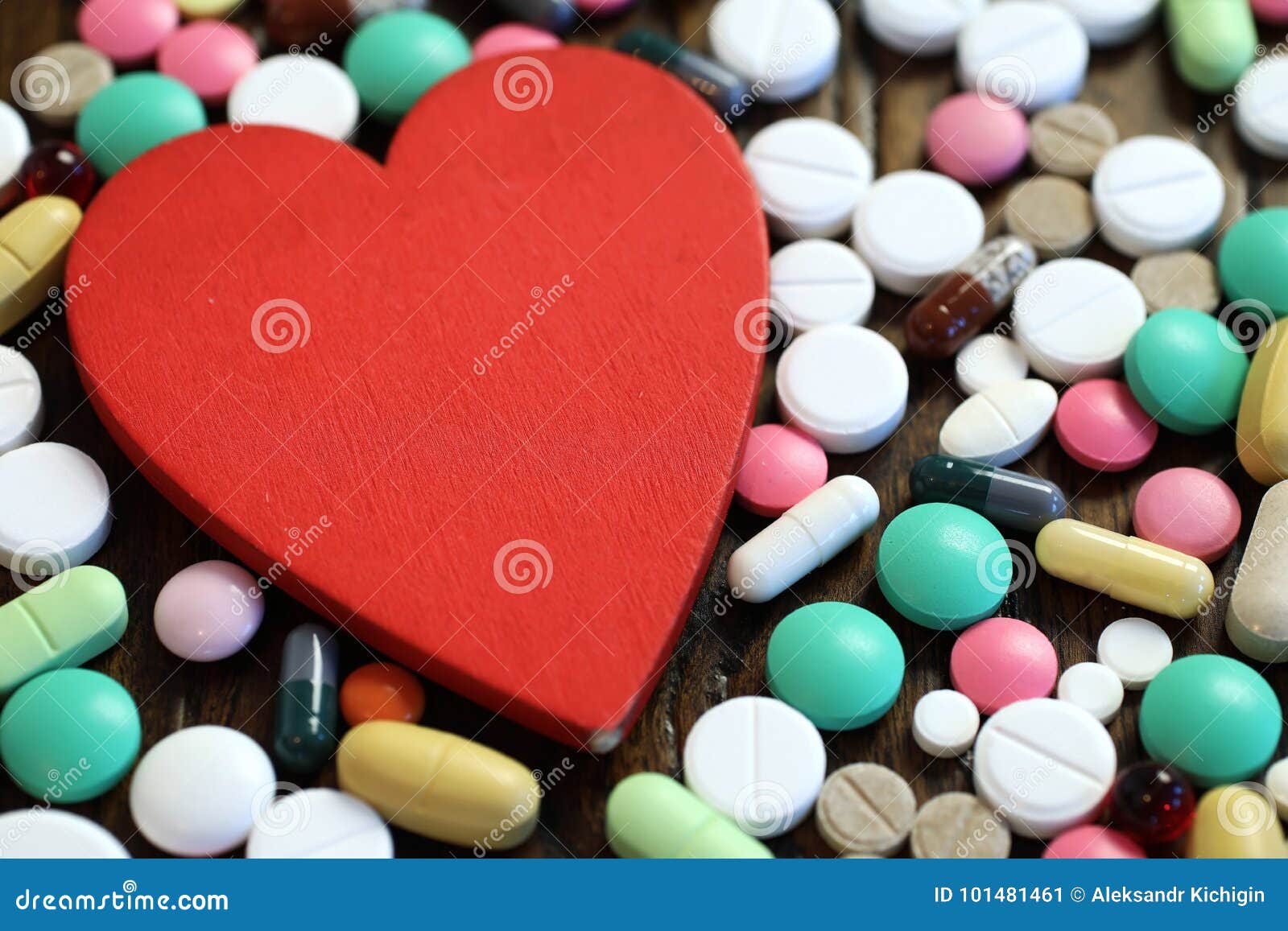 Multicolored Tablets of Different Shapes and Sizes Stock Image - Image ...