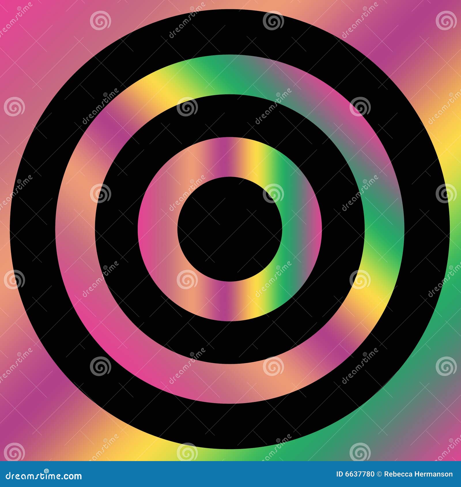 Multicolored target shape stock illustration. Illustration of target ...