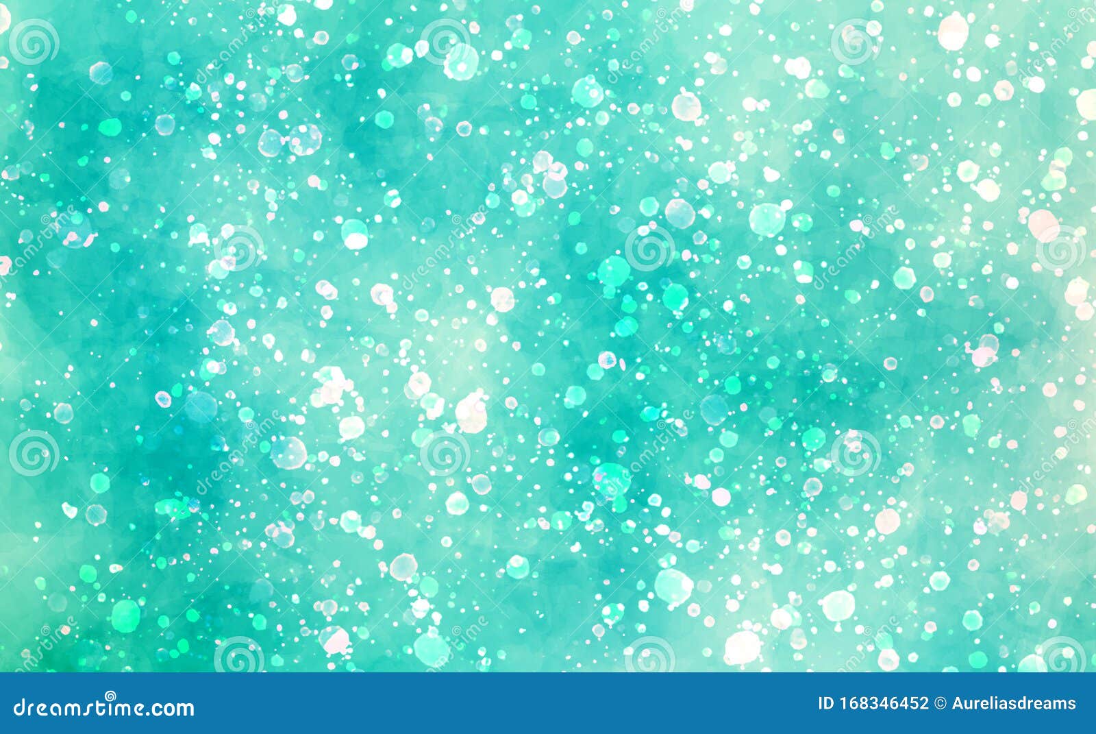 Multicolored Textured Background in Cyan and White Colors. Random Paint ...
