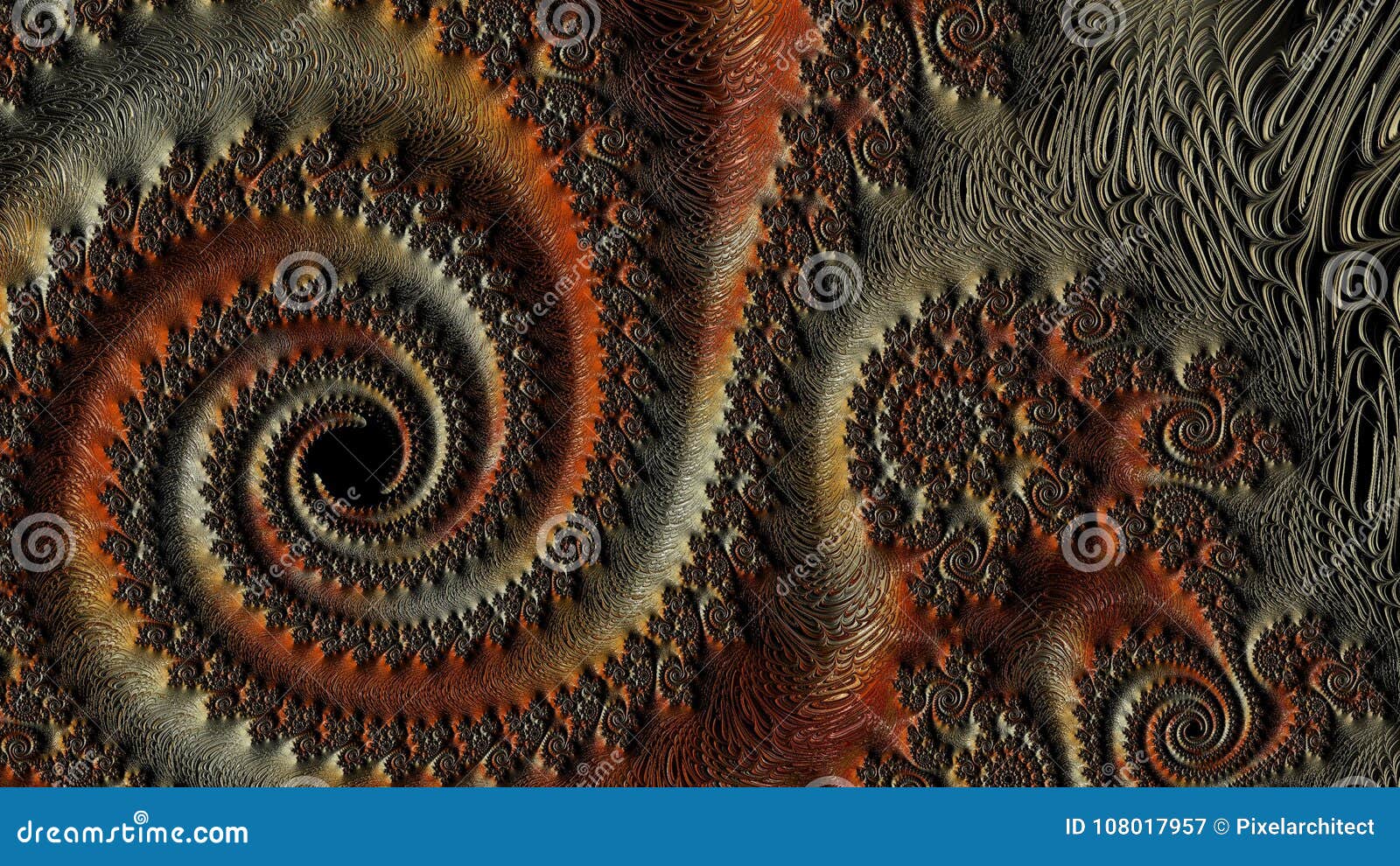 The Science of Fractals - Design 3 Stock Illustration - Illustration of ...