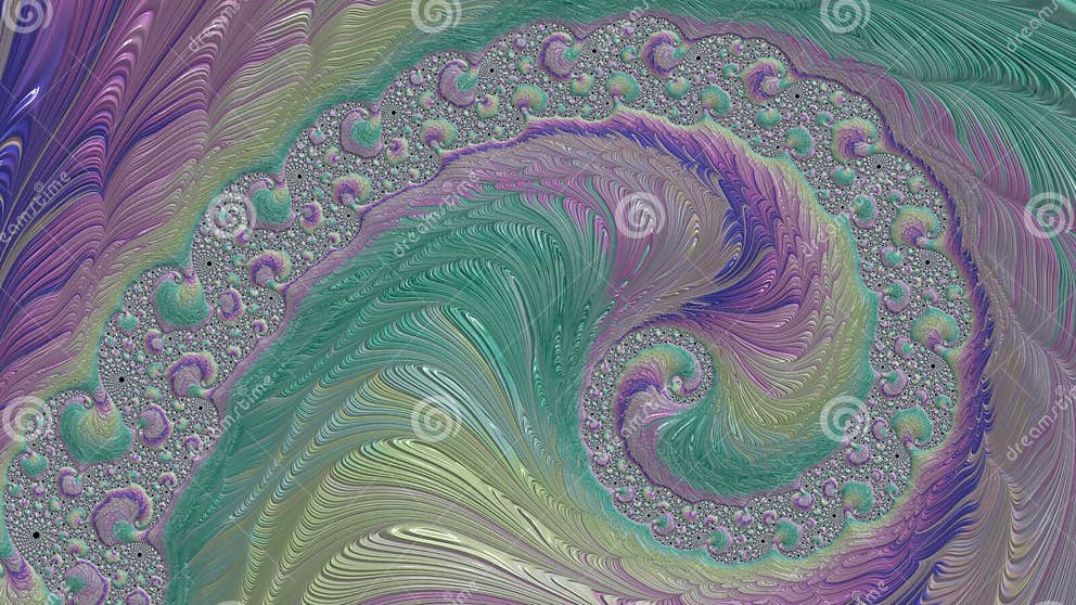 The Science of Fractals - Design 2 Stock Illustration - Illustration of ...