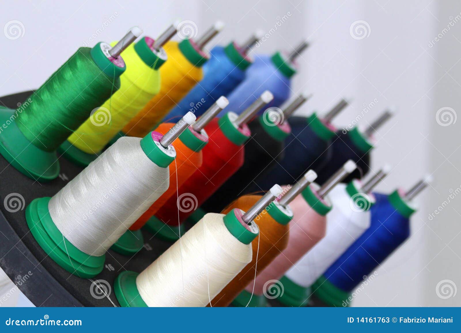 Multicolored threads stock image. Image of craft, close - 14161763