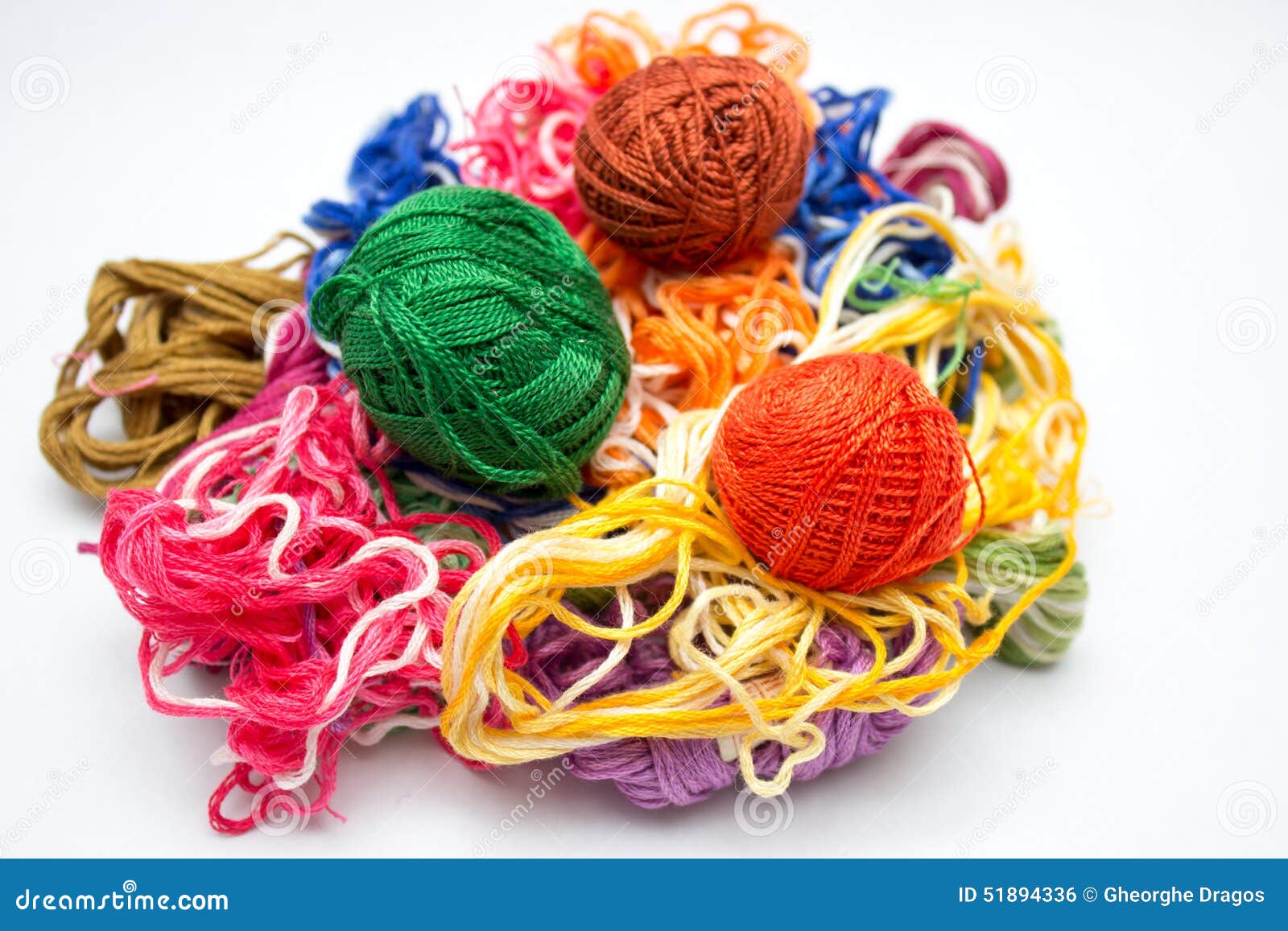 Multicolored threads stock photo. Image of tailoring - 51894336
