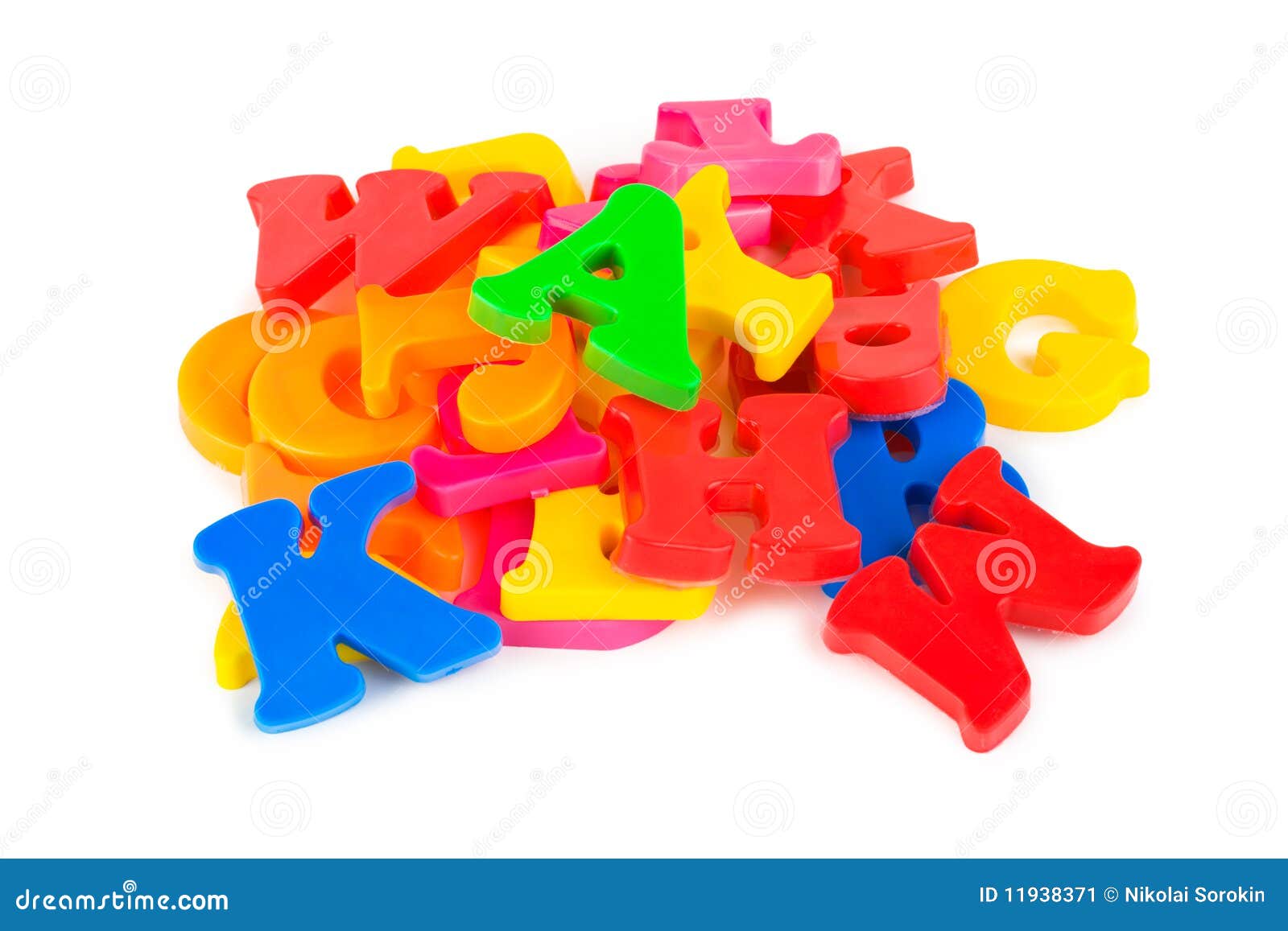 Multicolored toy letters stock image. Image of green - 11938371