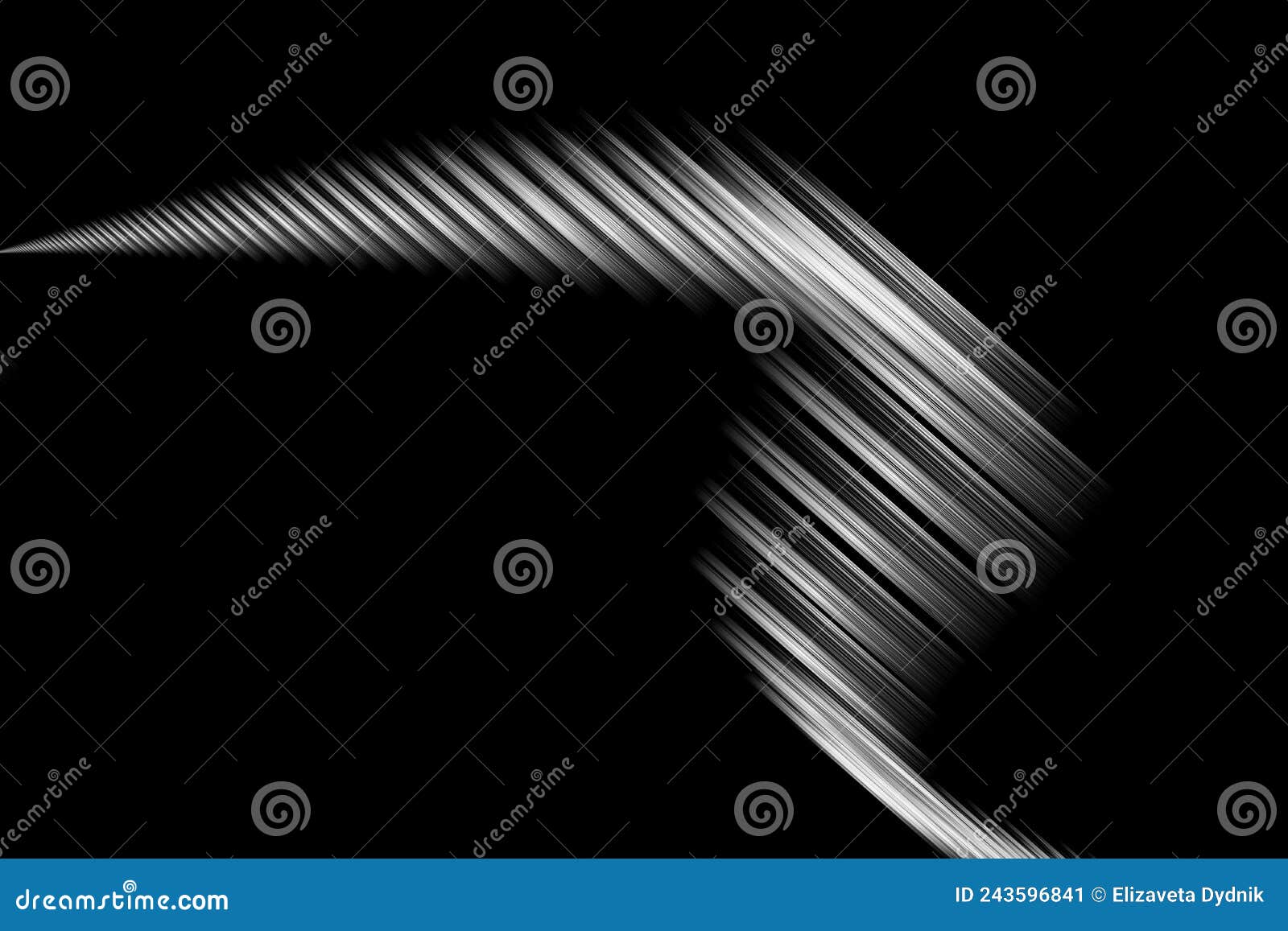 Multicolored Translucent Strips of Light Isolated on a Black Background ...