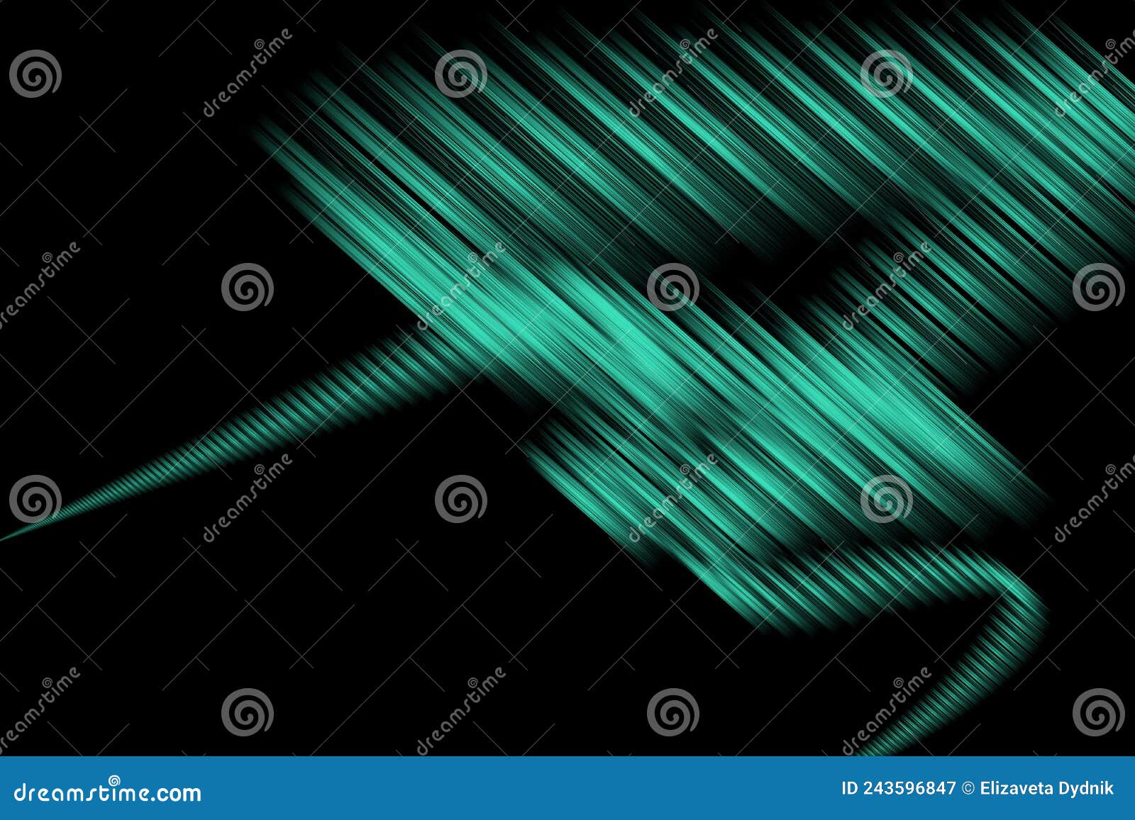 Multicolored Translucent Strips of Light Isolated on a Black Background ...