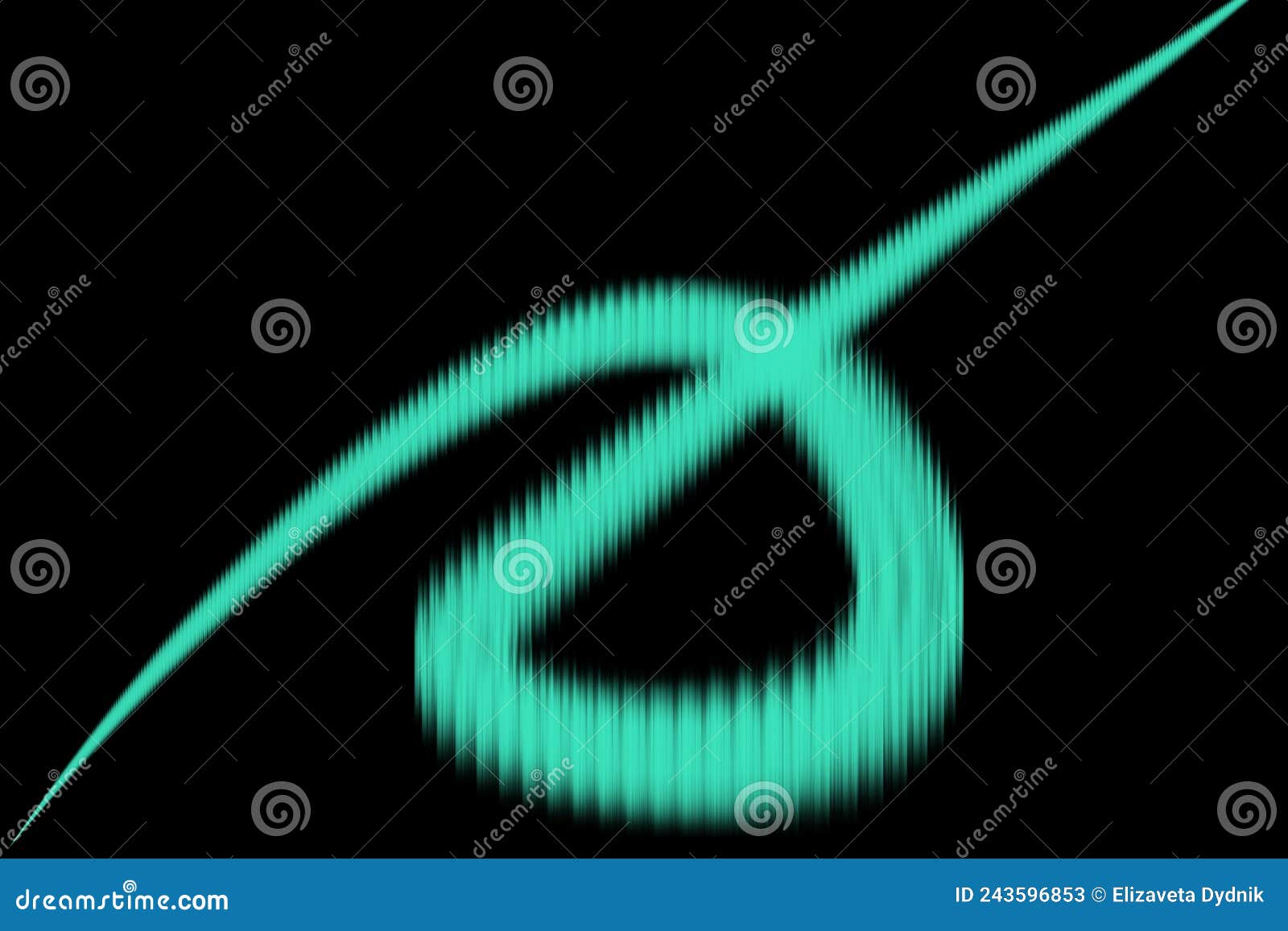 Multicolored Translucent Strips of Light Isolated on a Black Background ...