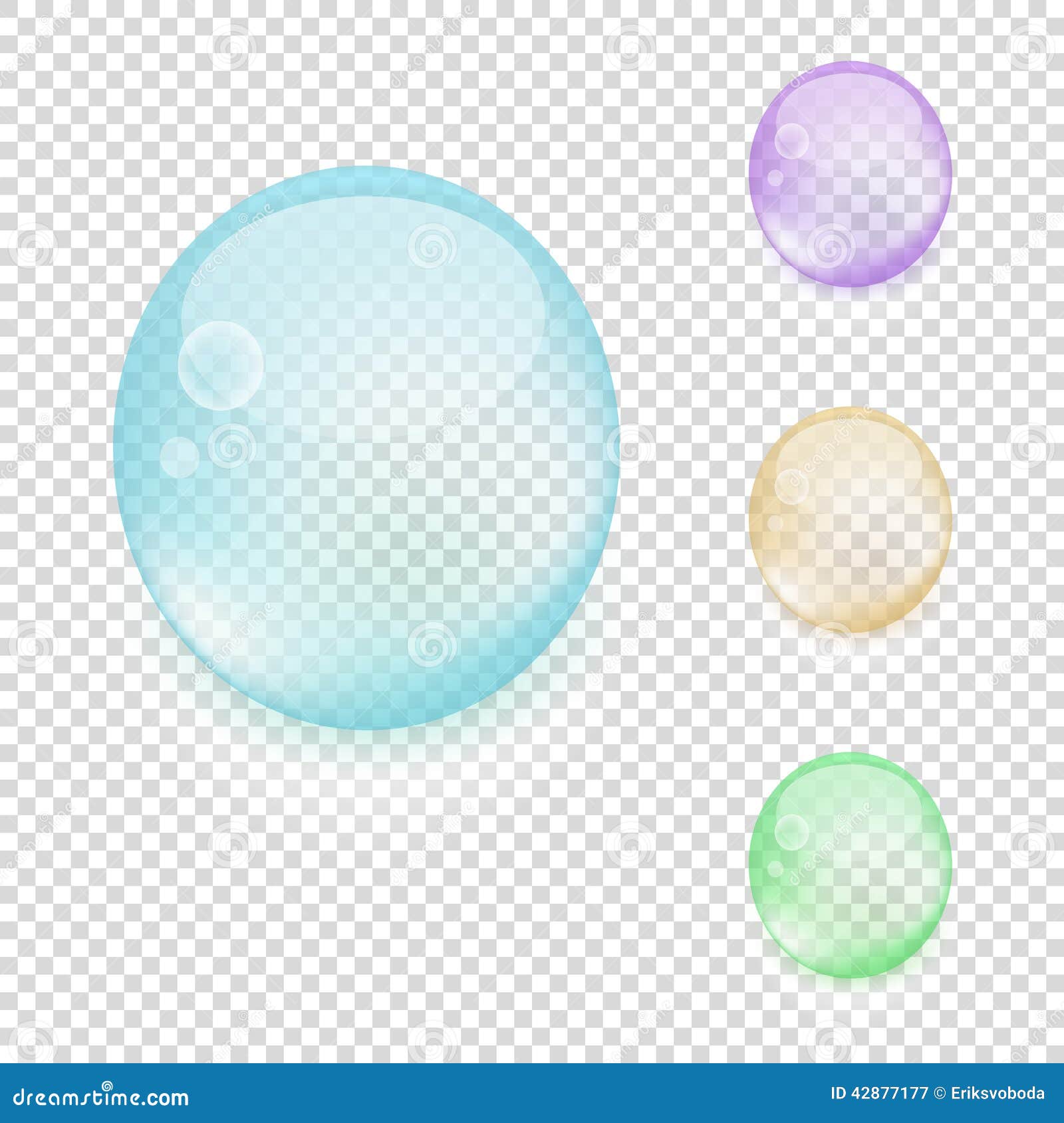 Multicolored Transparent Drops Stock Vector - Illustration of ...