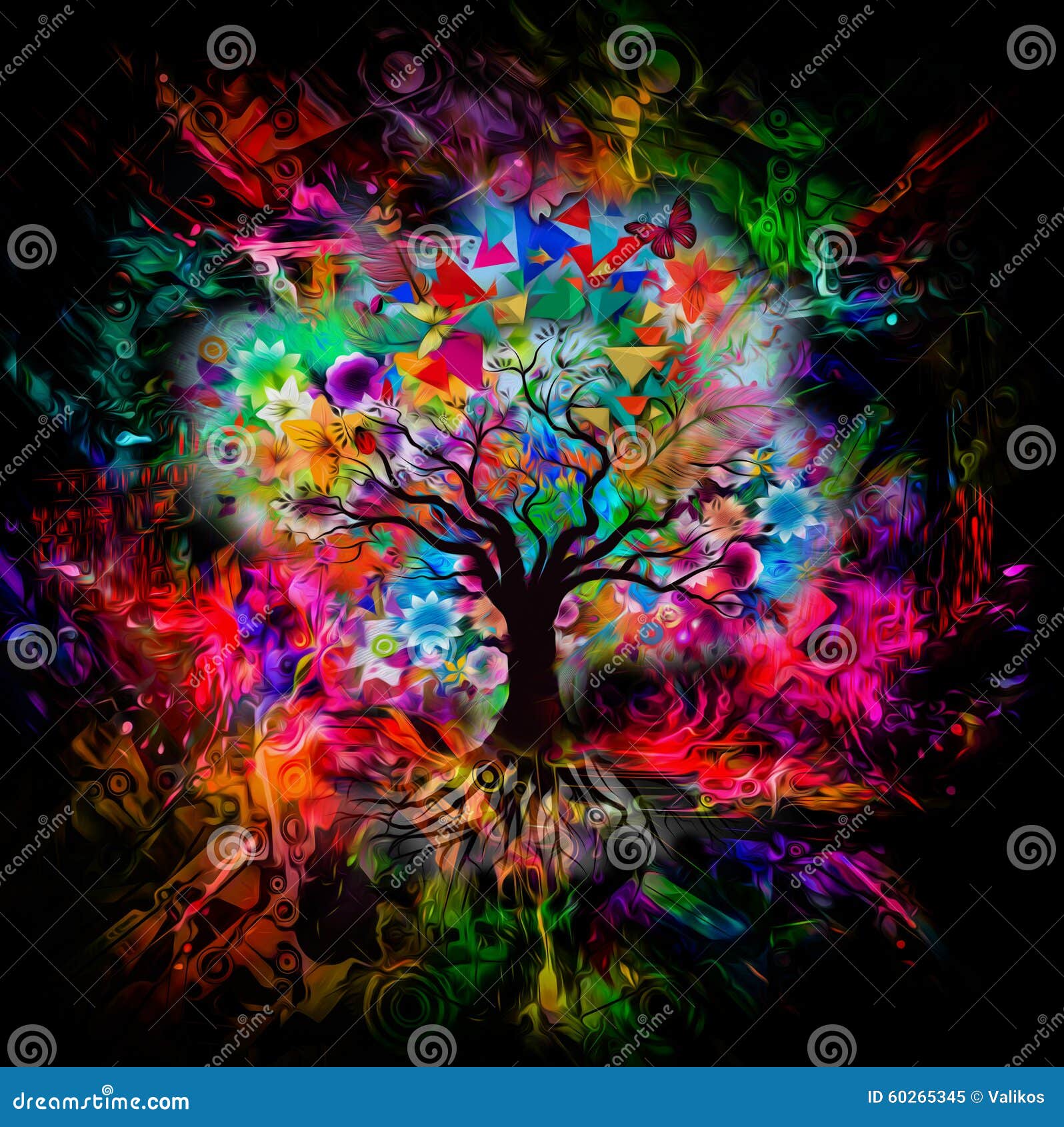 Psychedelic Tree Roots