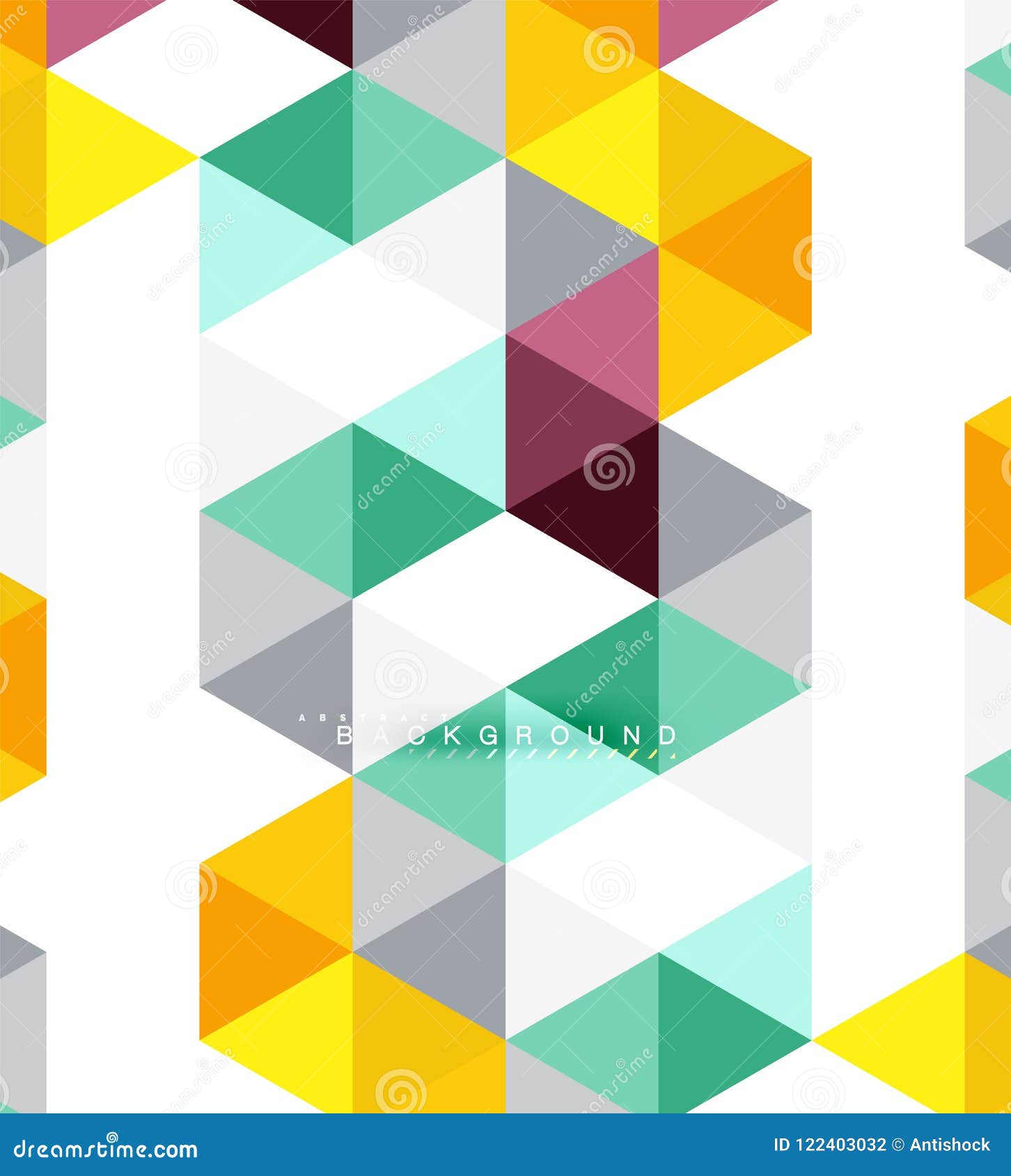 Multicolored Triangles Abstract Background, Mosaic Tiles Concept Stock ...