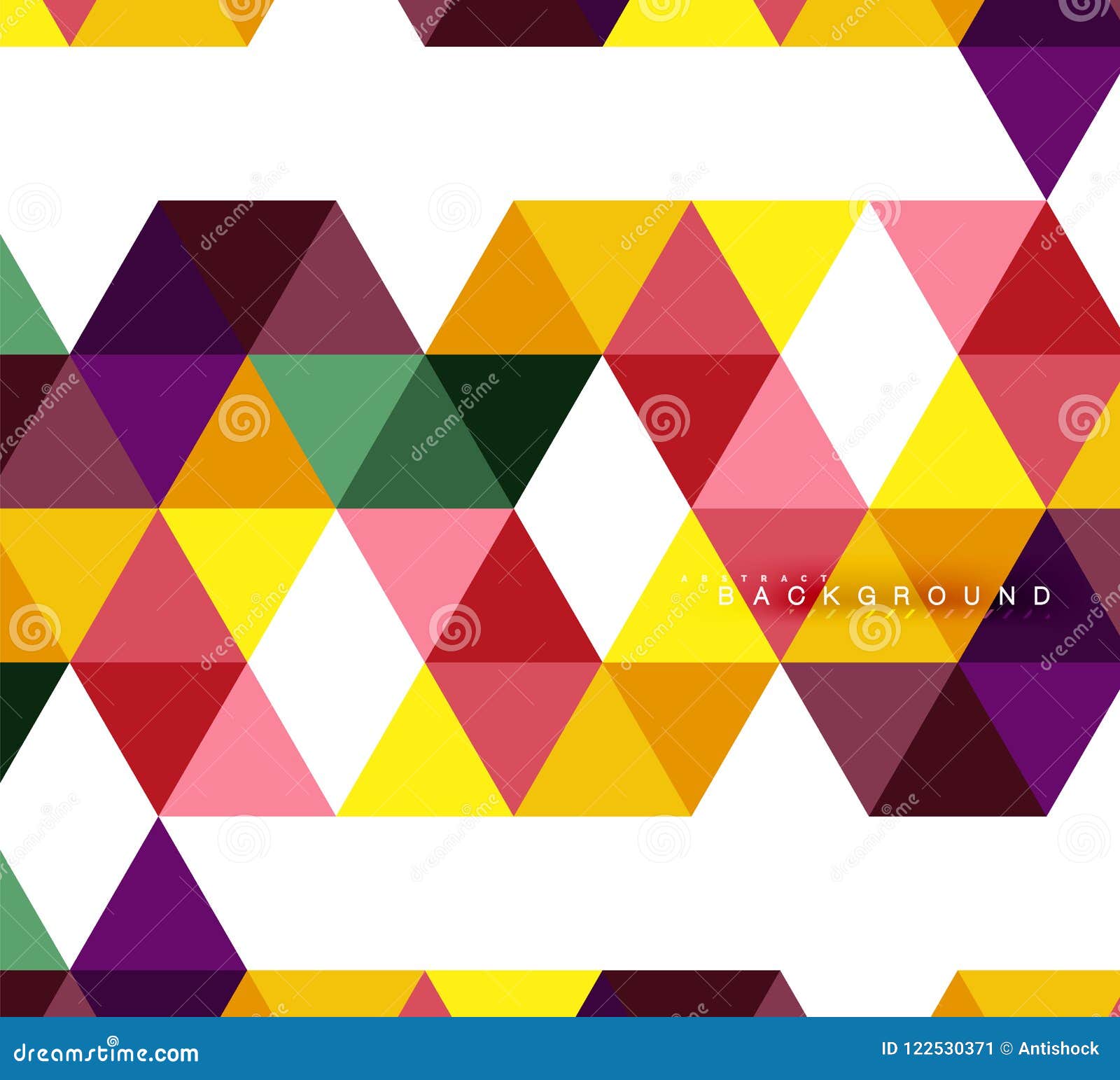 Multicolored Triangles Abstract Background, Mosaic Tiles Concept Stock ...