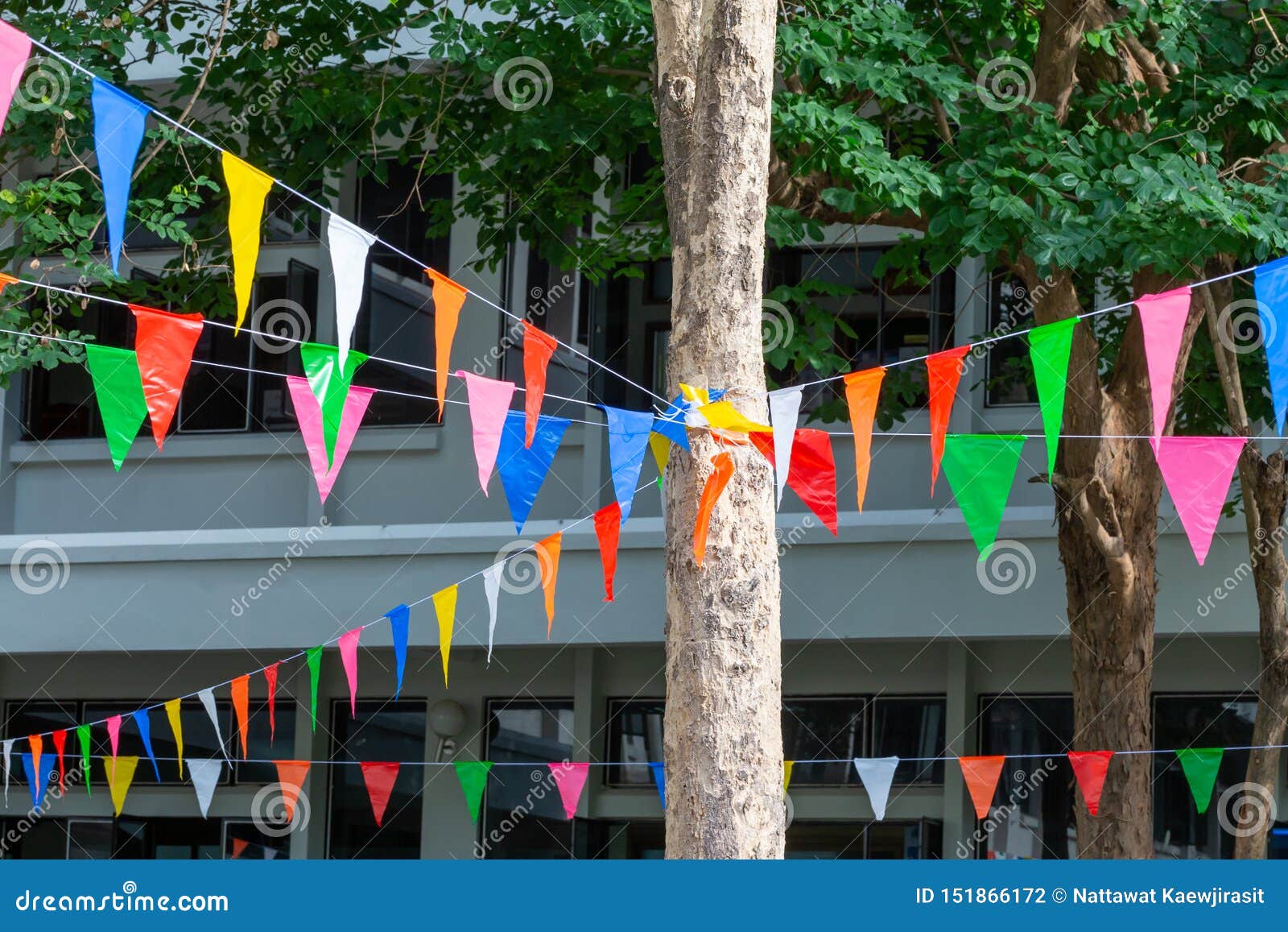 Multicolored Triangular Flag Detail Art Stock Photo - Image of fair ...