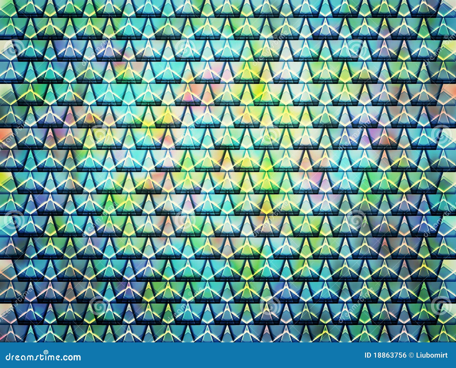 Multicolored Triangular Patterns Stock Photo - Image of abstract ...