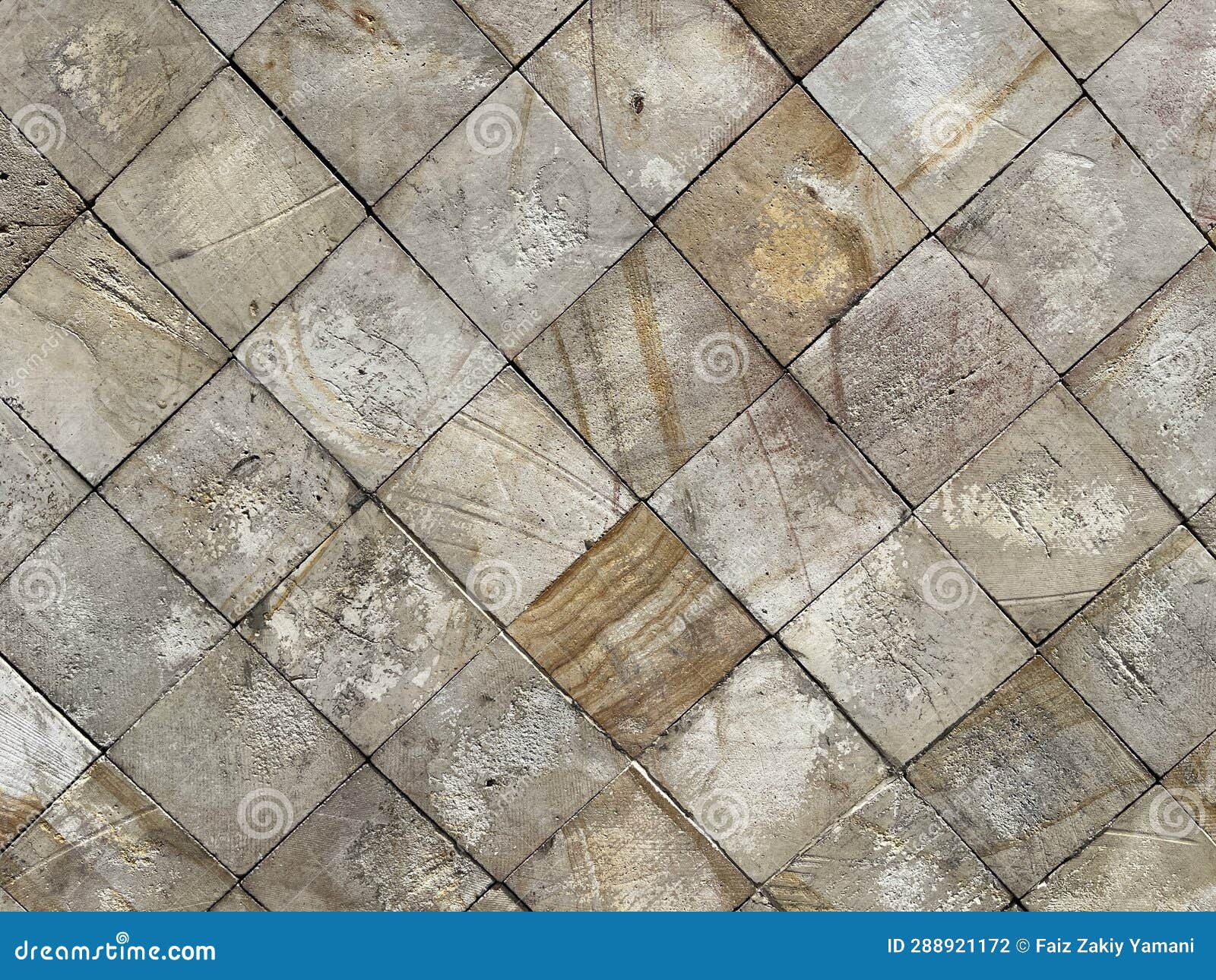 Multicolored Wall Square Tile Pattern with Rough Texture Stock Photo ...