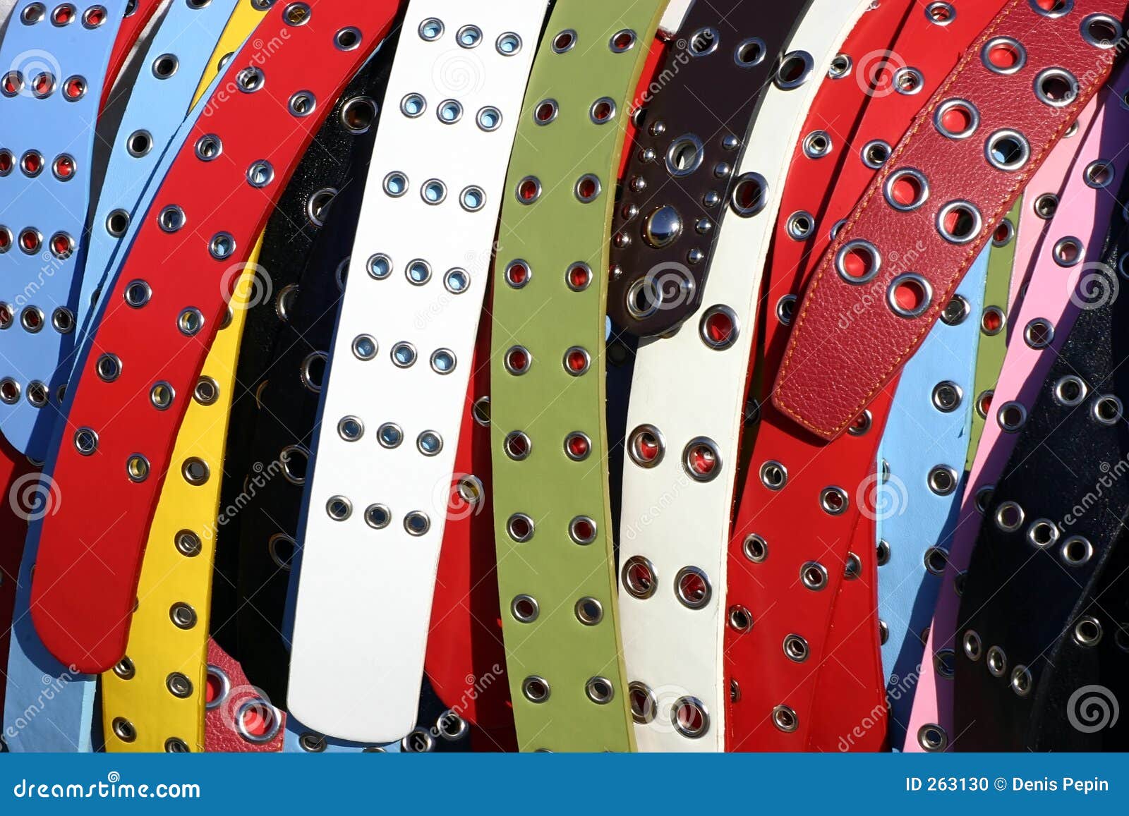 Multicolored women s belts stock photo. Image of design - 263130