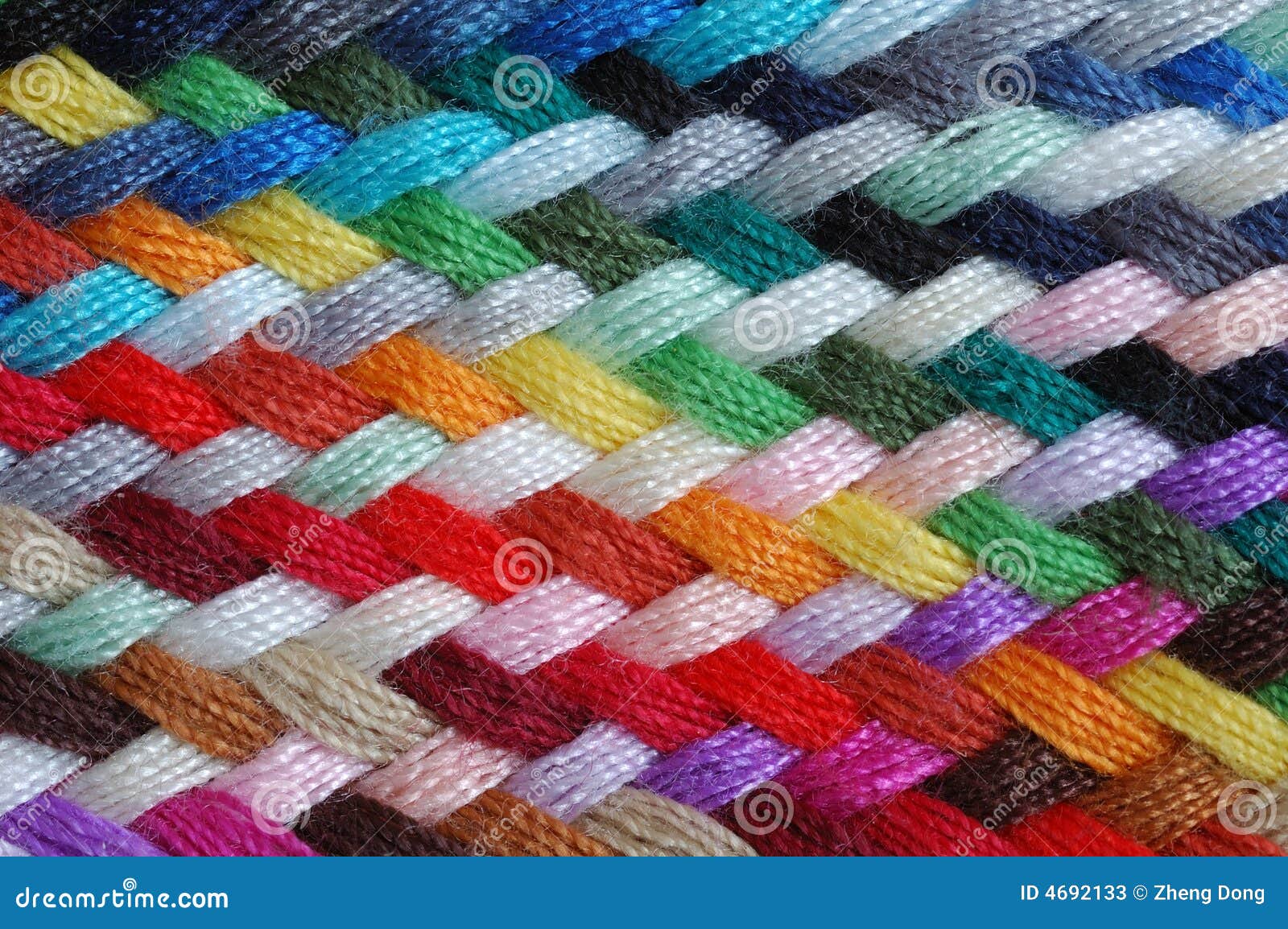 Multicolored Wool Braid stock image. Image of creative - 4692133