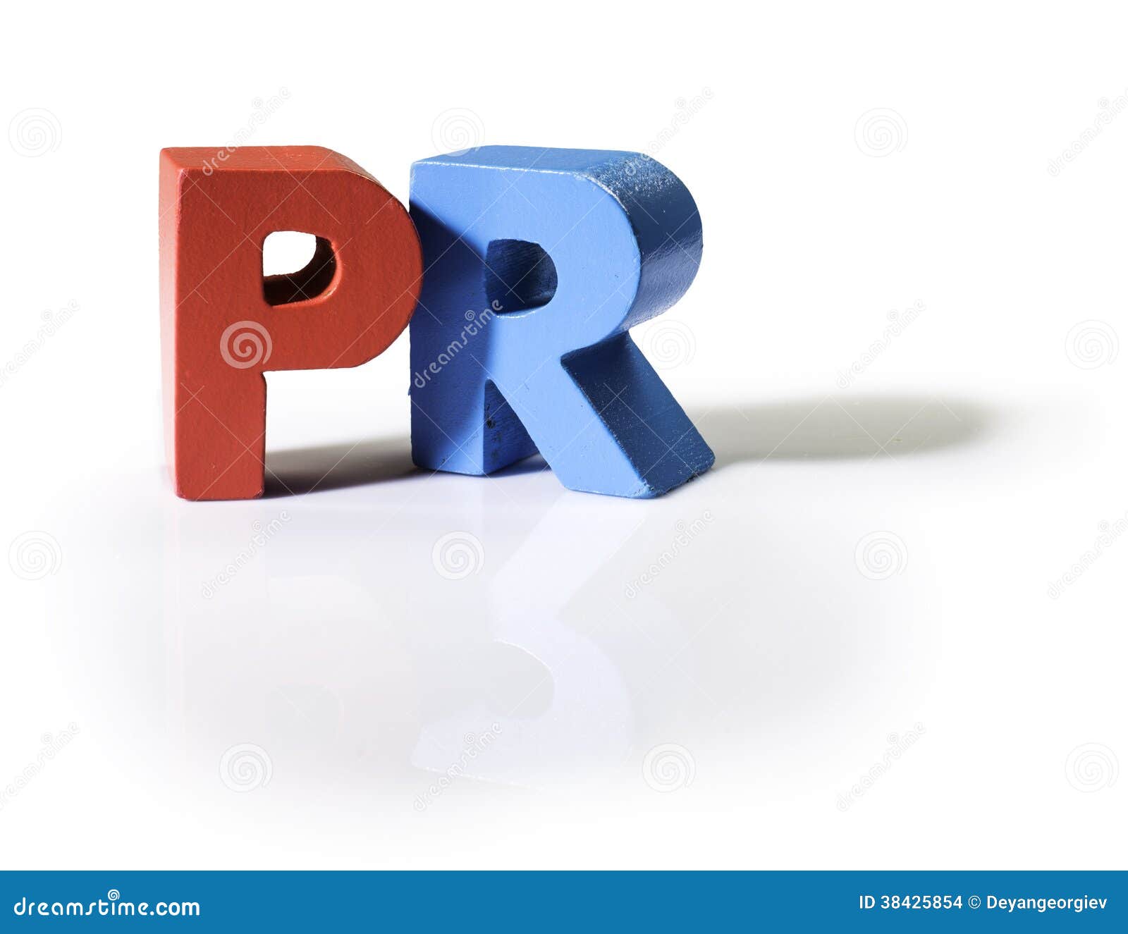 Multicolored Word PR Made of Wood. Stock Photo - Image of promotion ...