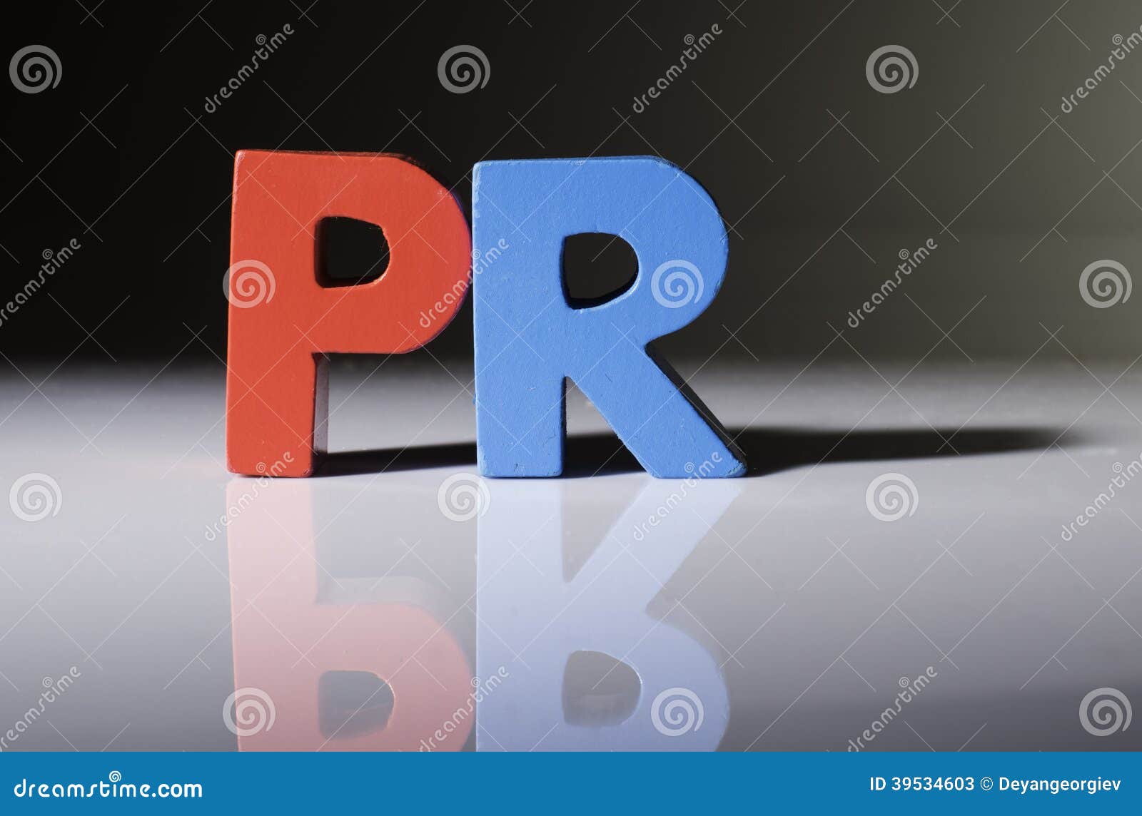 Multicolored Word PR Made of Wood. Stock Image - Image of target ...