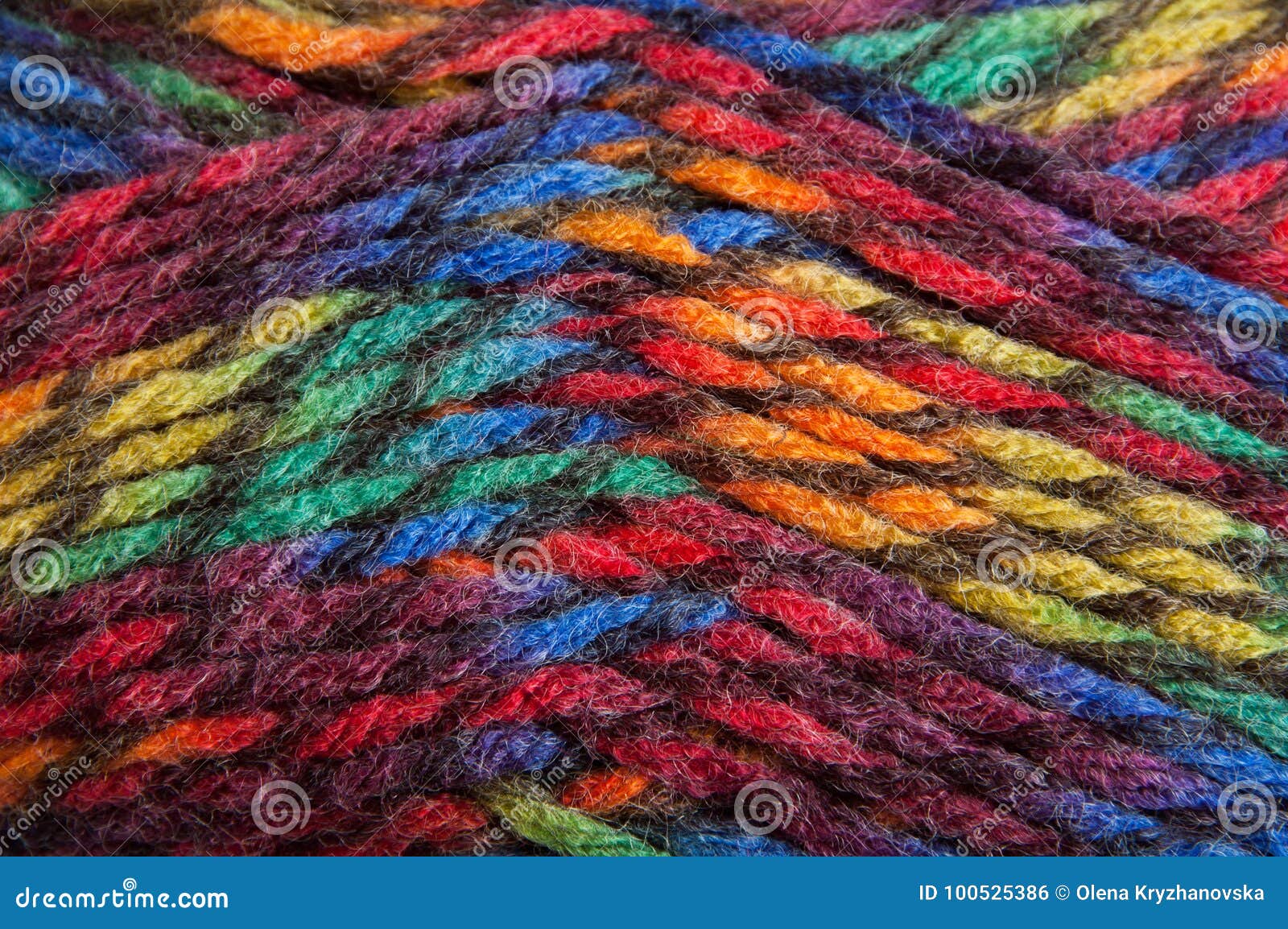 Multicolored Yarn for Knitting Stock Photo - Image of multicolor, craft ...