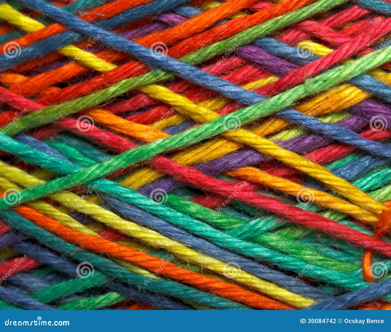 Multicolored yarn roll stock photo. Image of abstract - 30084742