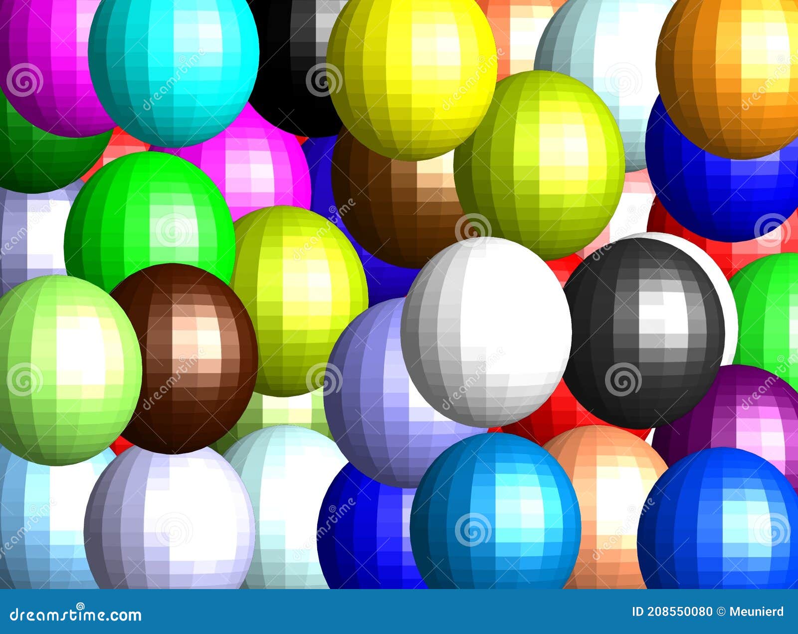 Multicolors Glossy and Glass Blur Balls Stock Illustration ...
