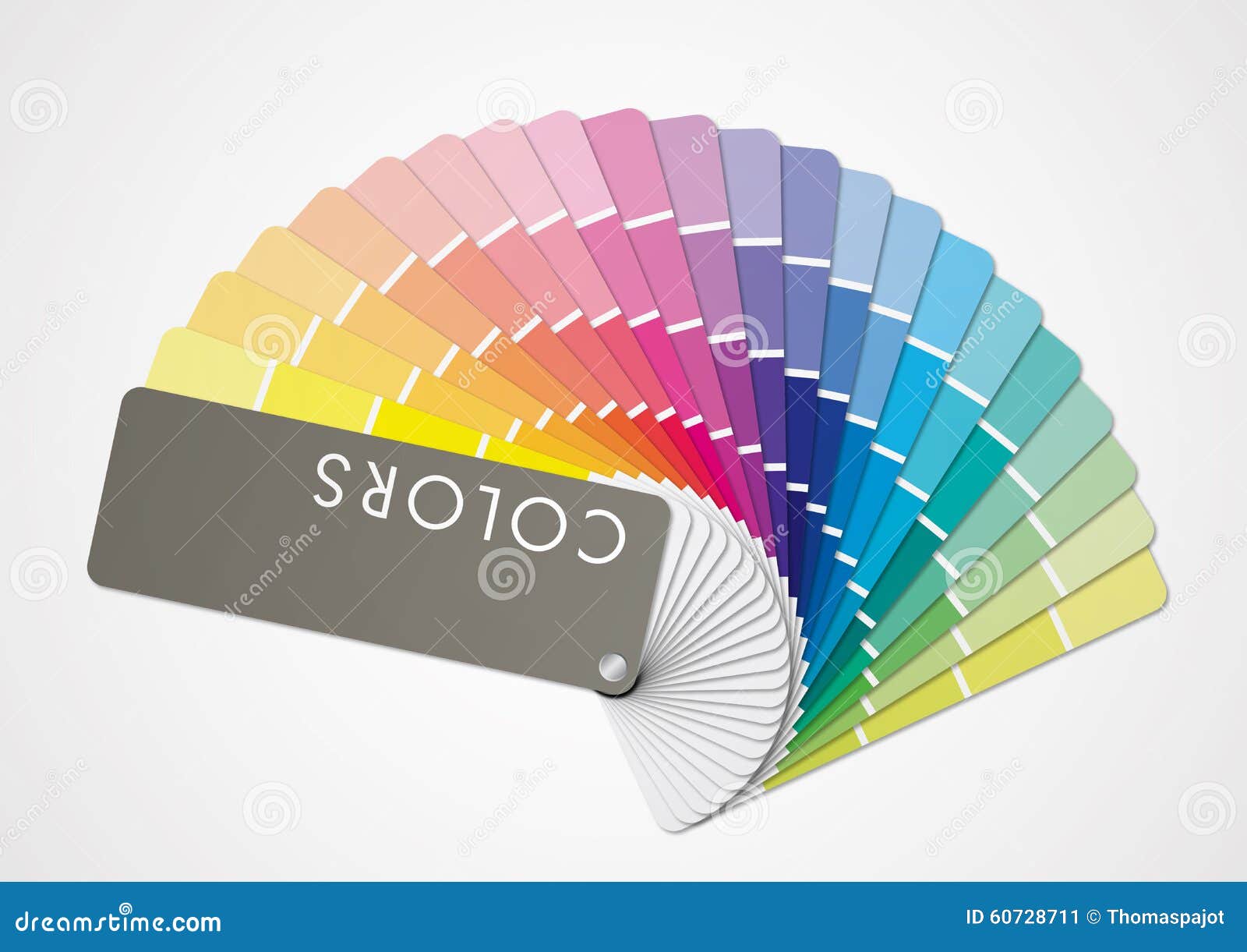 Colors guide stock vector. Illustration of guide, print - 60728711