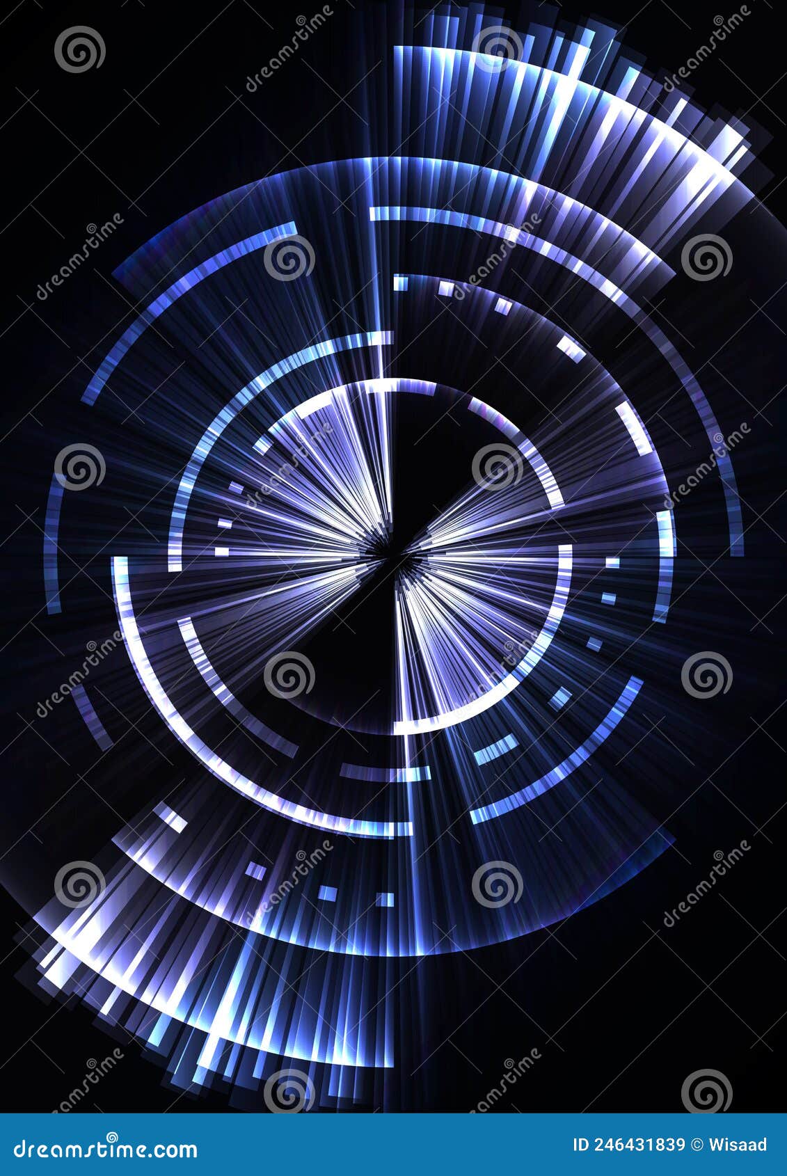 Multicolour Circle Digital Abstract Background Stock Vector ...