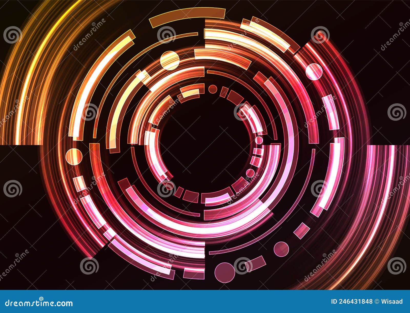 Multicolour Circle Digital Abstract Background Stock Vector ...