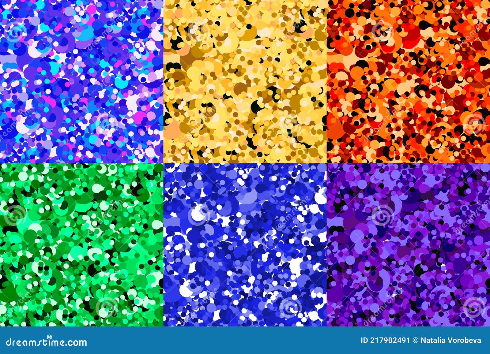 Multicolour Circles Glittering Background Stock Vector - Illustration ...