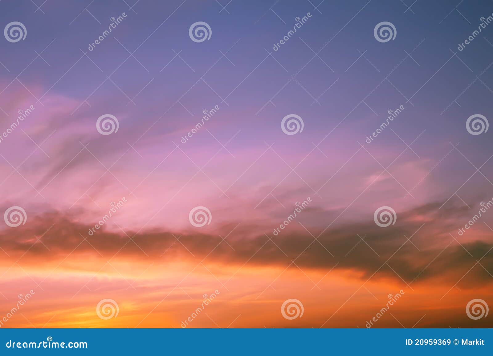 Multicolour Clouds at Sunset Stock Image - Image of lines, area: 20959369