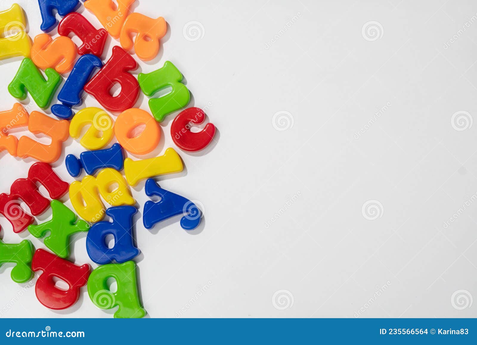 Multicoloured Letters on White Background Stock Photo - Image of text ...