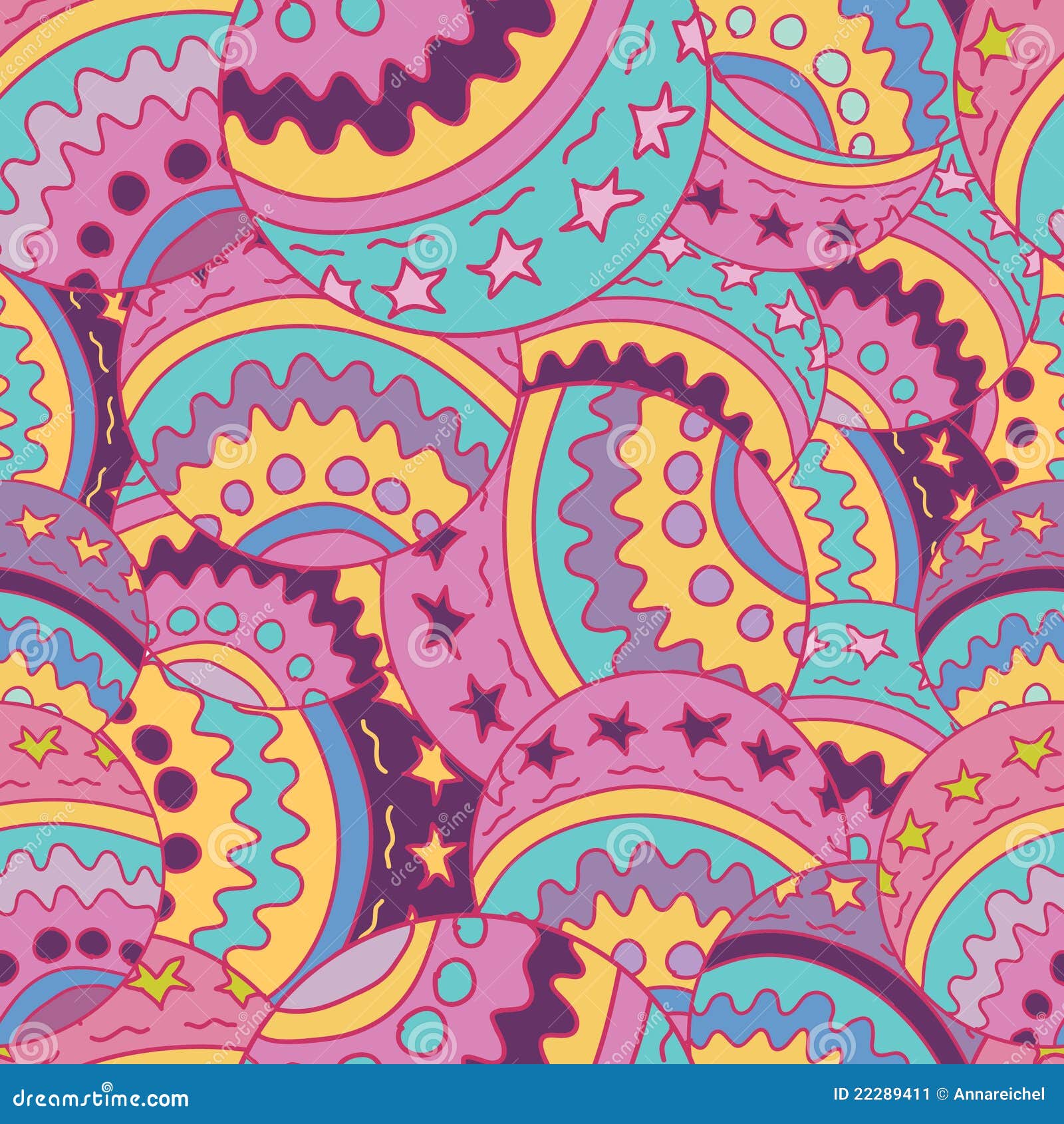 Multicoloured Abstract Seamless Pattern Stock Illustration ...