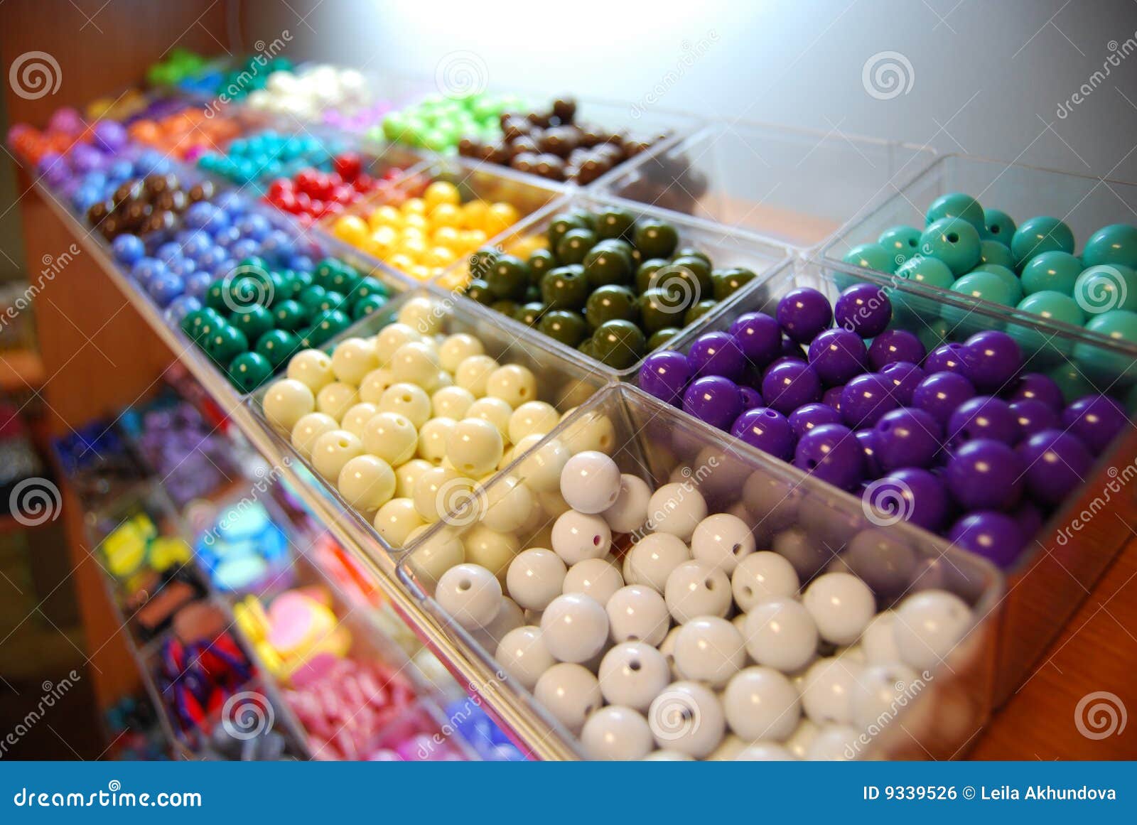 Multicoloured Beads in Boxes for Sale Stock Photo - Image of parade ...