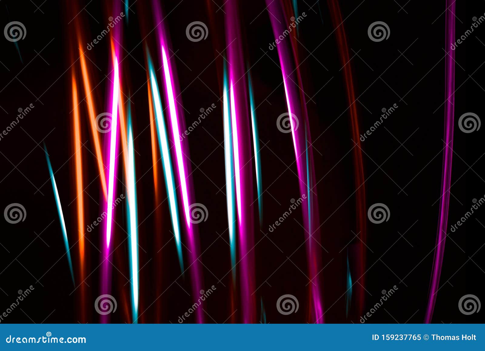 Multicoloured Bright Neon Abstract for Backgrounds Lights in Motion on ...