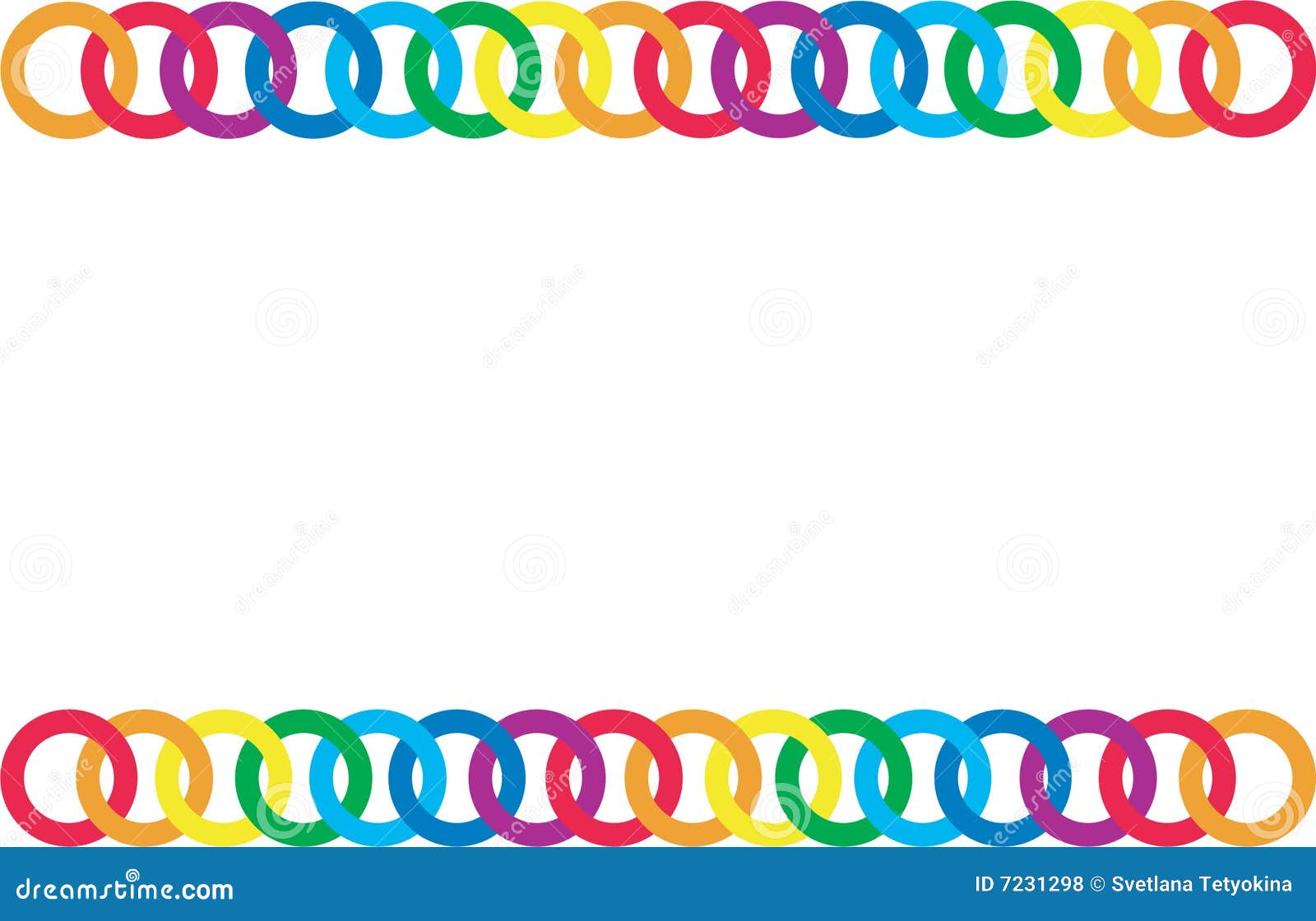 Multicoloured chain stock vector. Illustration of dark - 7231298