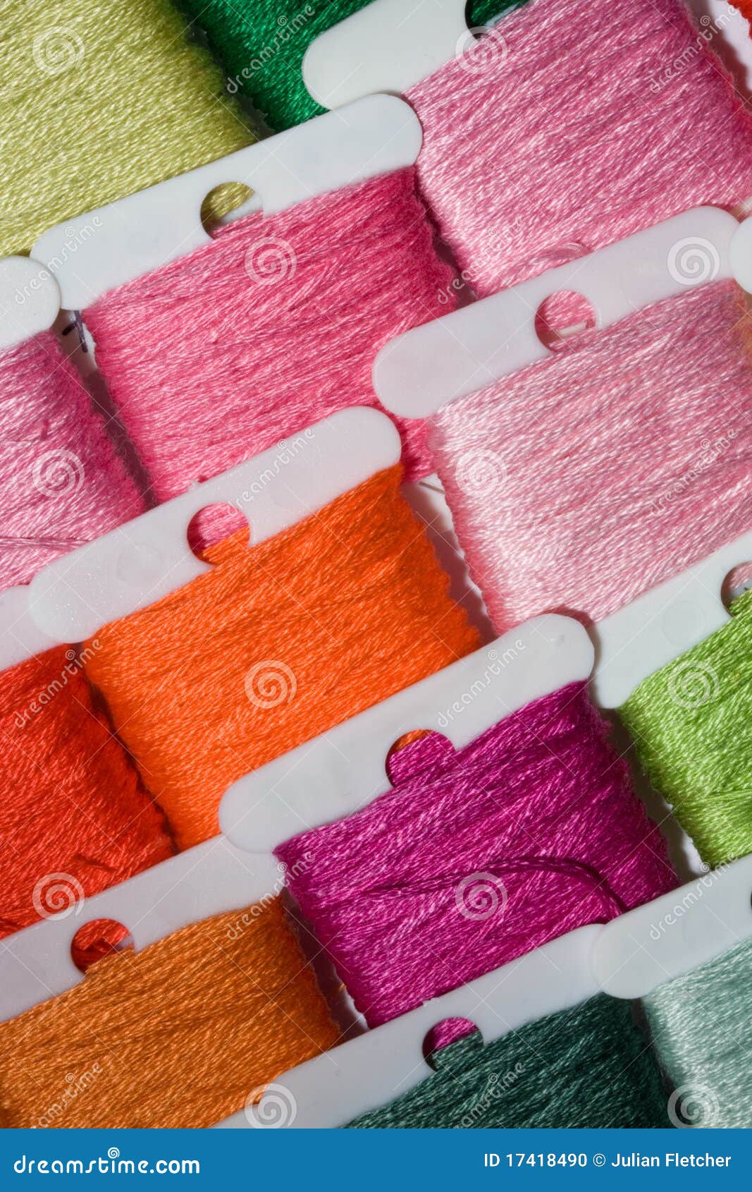 Multicoloured Cotton Threads Stock Photo - Image of crochet, cord: 17418490