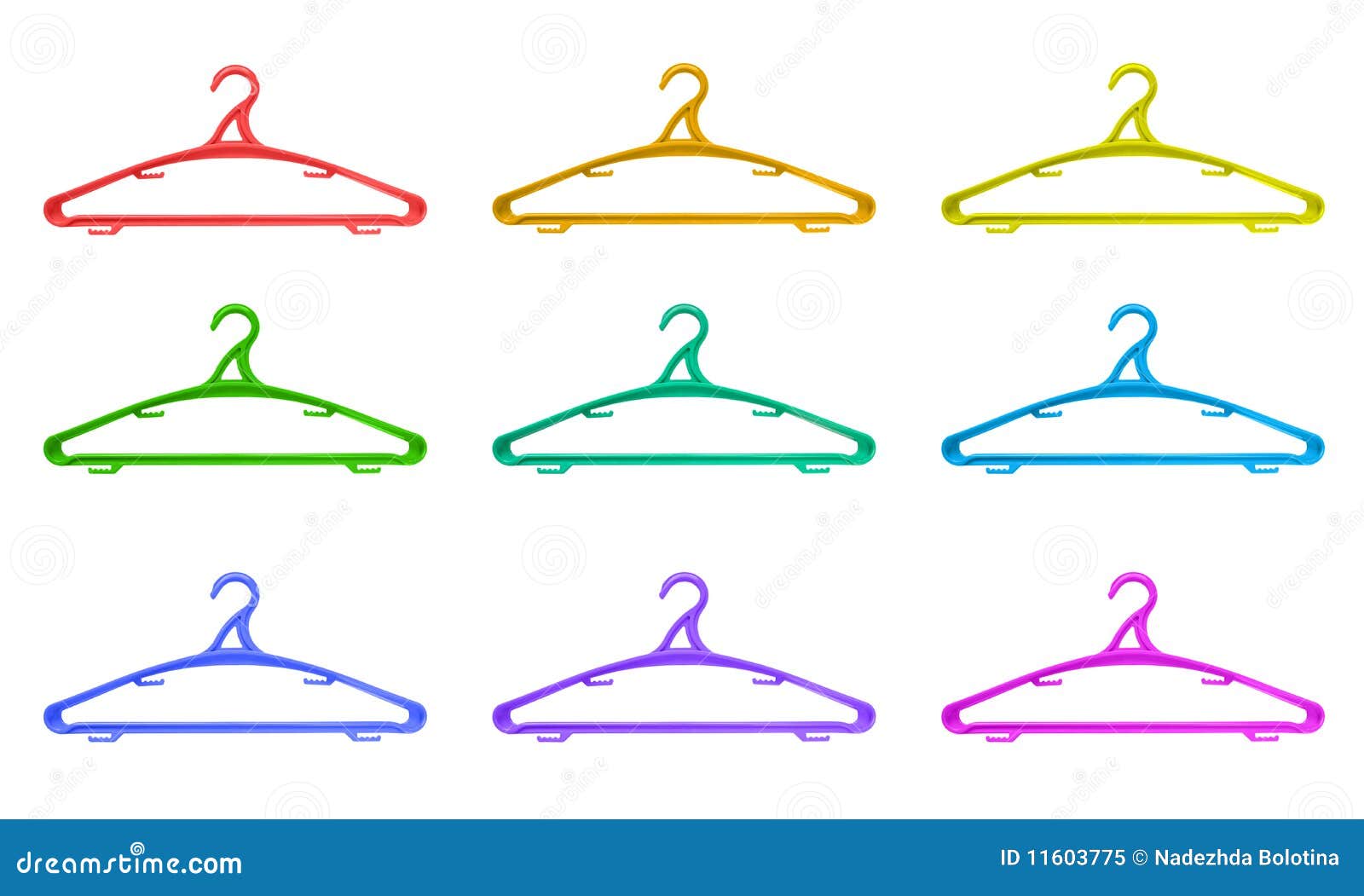 Multicoloured hangers stock image. Image of green, isolated - 11603775