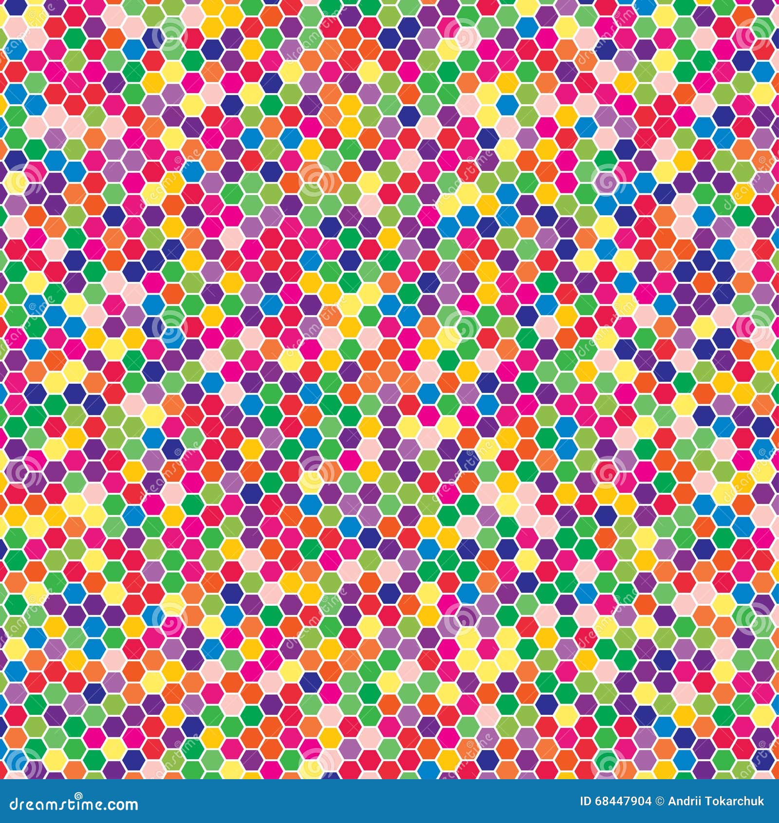 Multicoloured Hex Tiles. Mosaic. Eps 10. Stock Vector - Illustration of ...