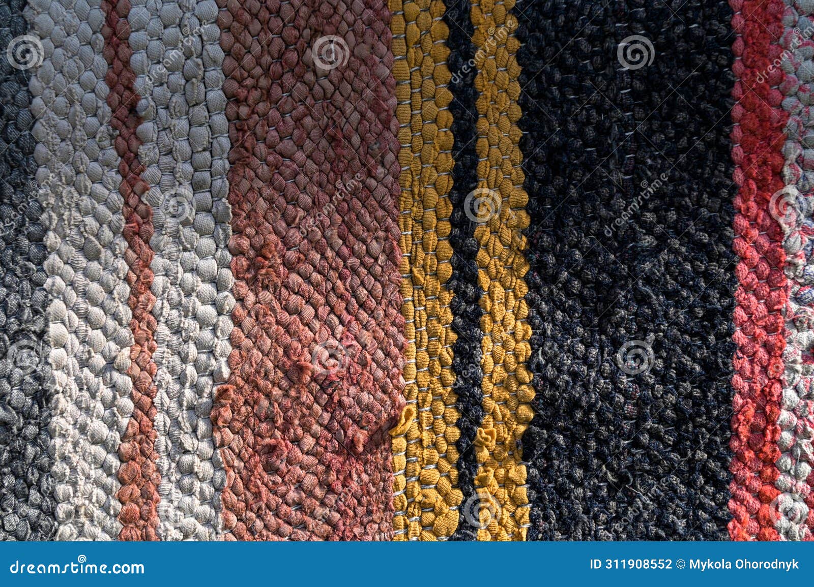Multicoloured Homespun Texture Carpet Stock Photo - Image of bright ...