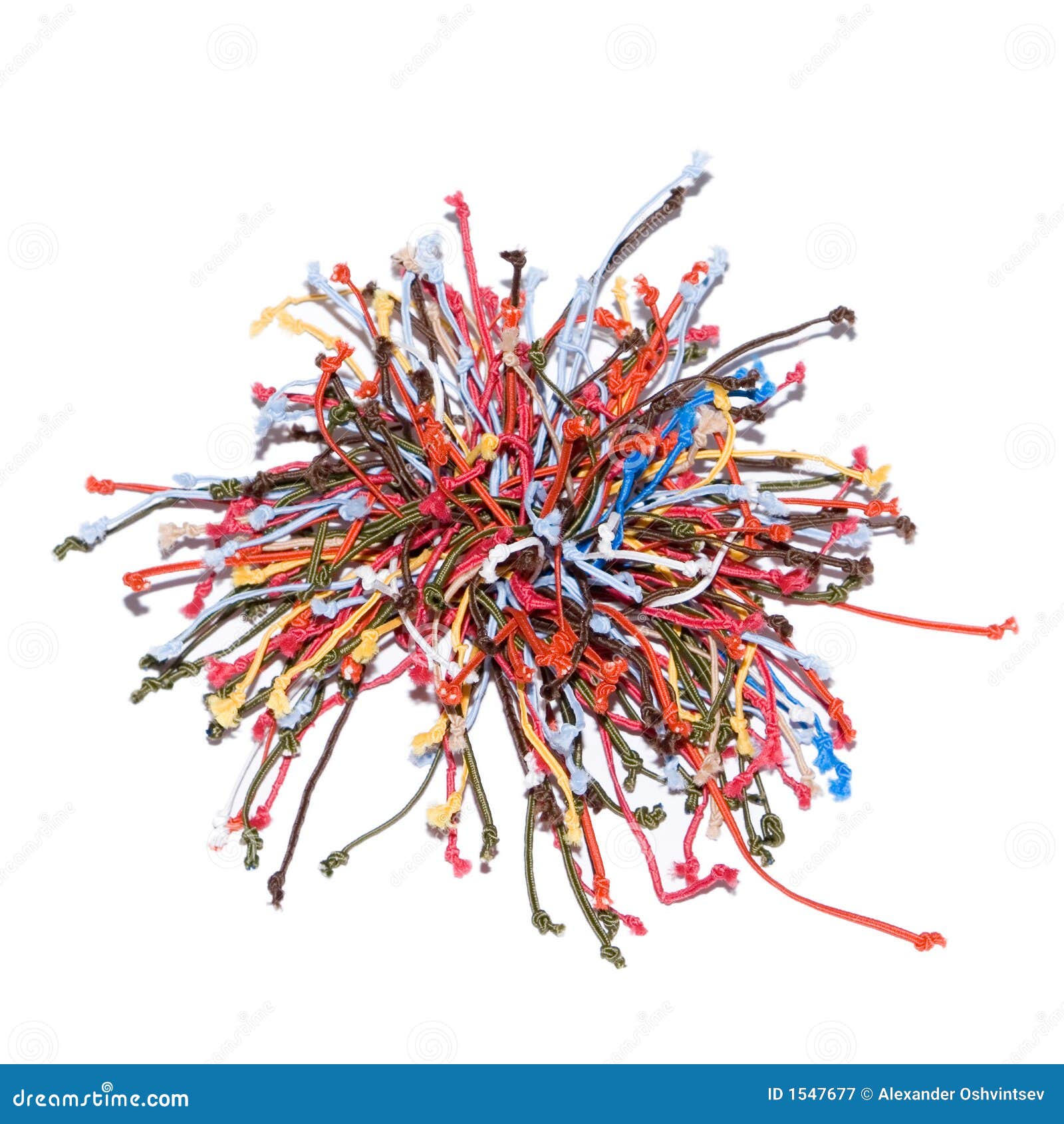 Multicoloured knots stock image. Image of cords, white - 1547677