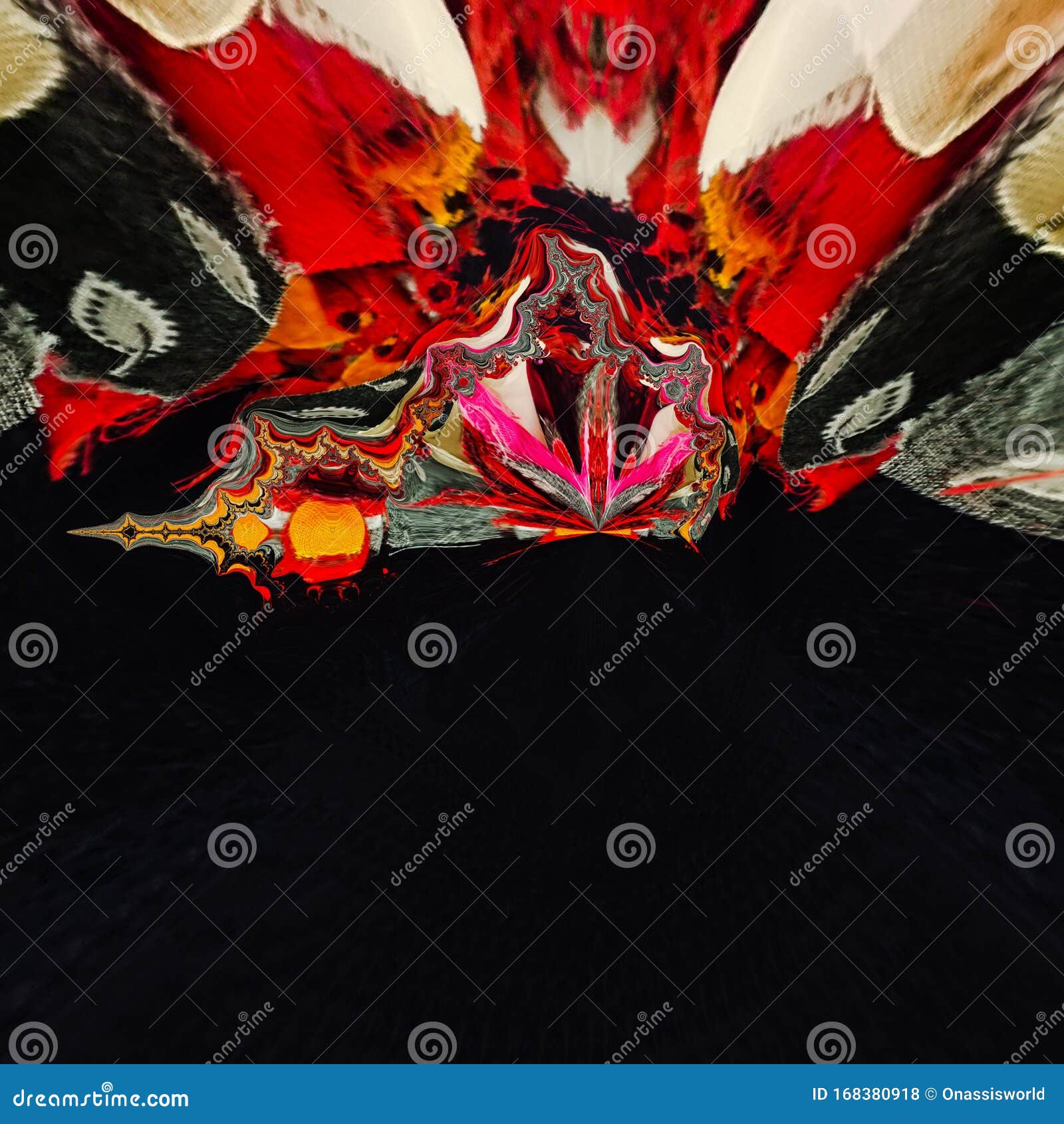 Multicoloured Material Design Black Background Stock Photo - Image of ...